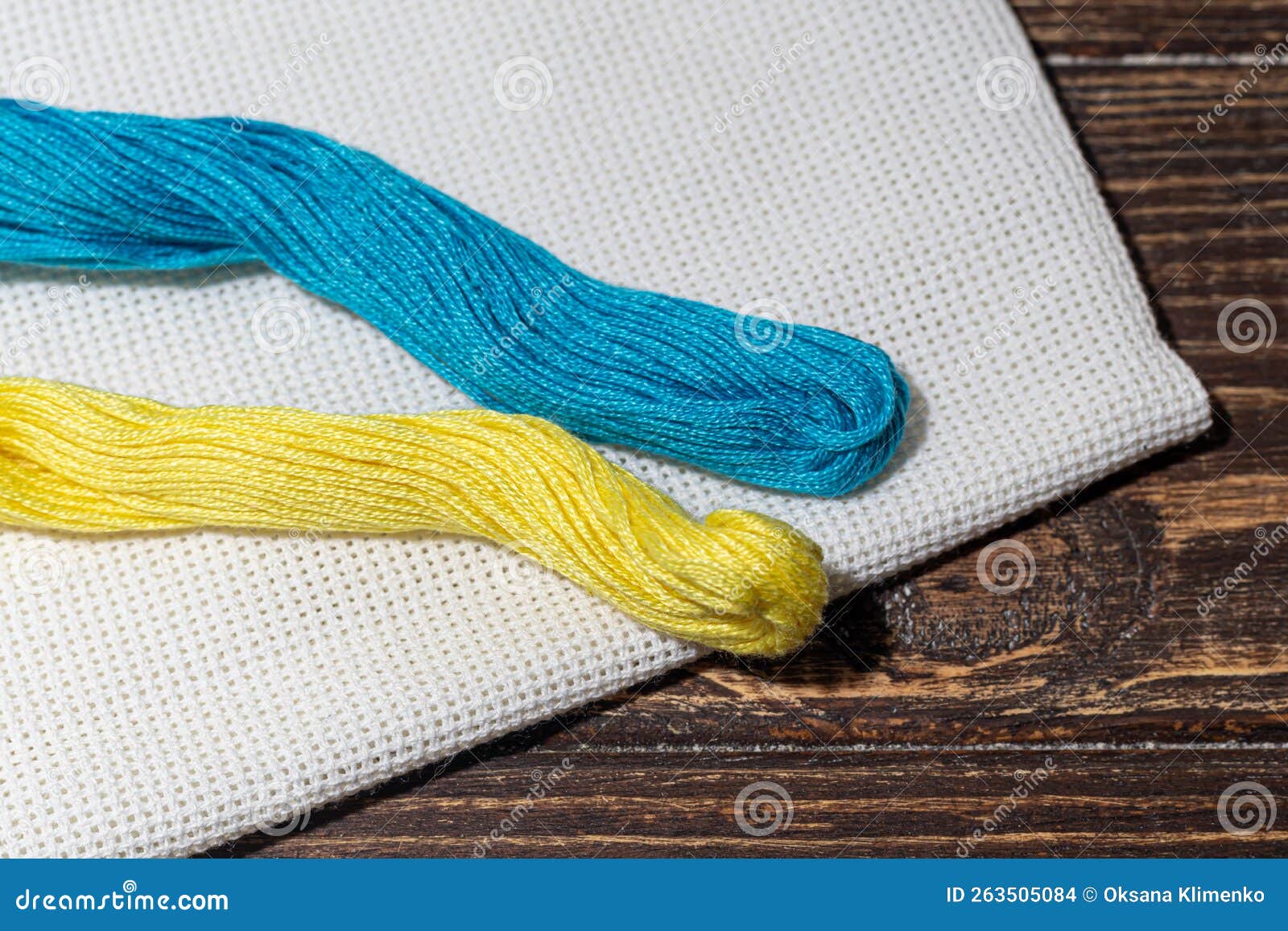 Cotton Threads for Sewing. Multicolored Palette, Handmade Process Stock ...