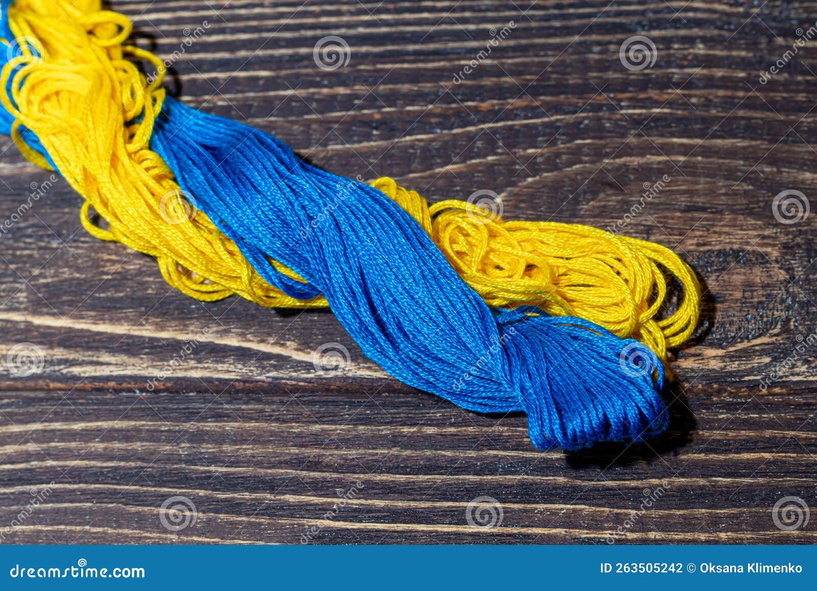 Cotton Threads for Sewing. Multicolored Palette, Handmade Process Stock ...