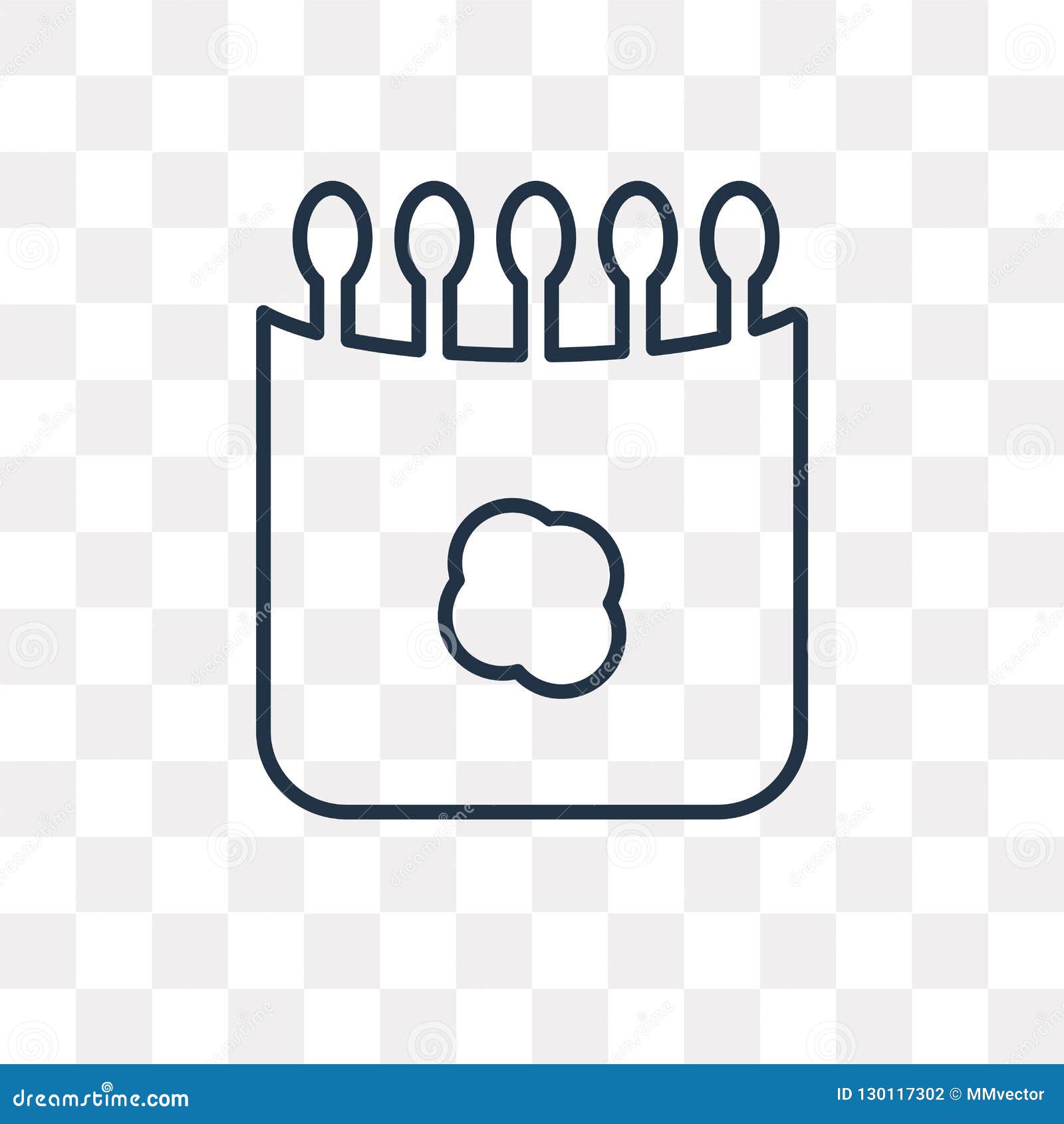 Cotton Vector Icon Isolated on Transparent Background, Linear Co Stock ...