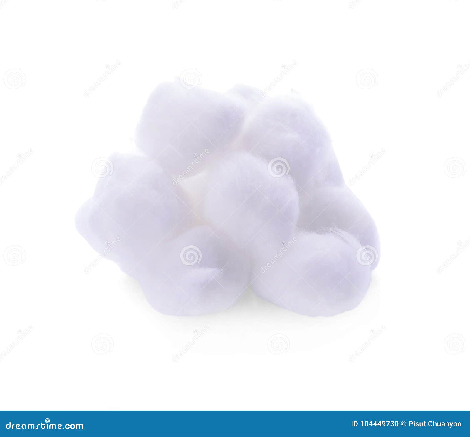 Cotton on White Background Cotton Stock Photo - Image of junk, detail ...
