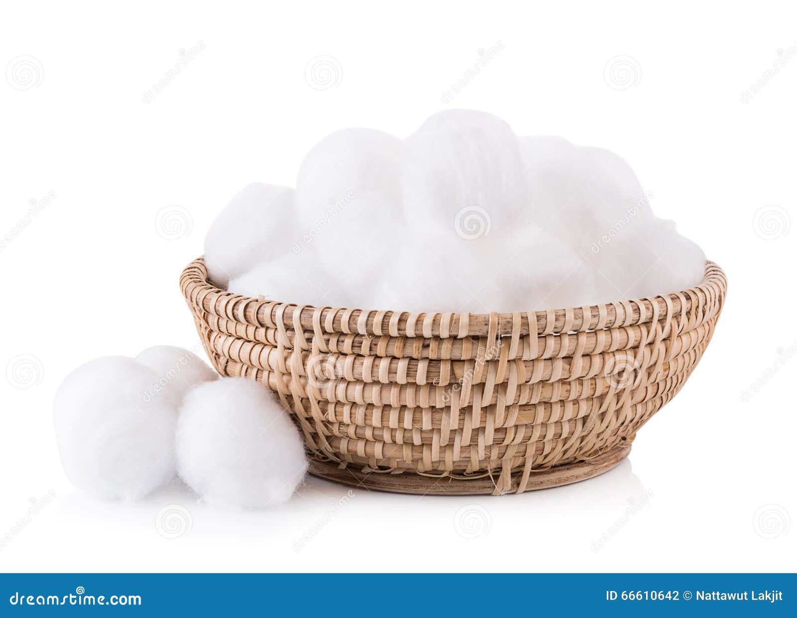 Cotton Wool on White Background Stock Photo - Image of cotton, textile ...