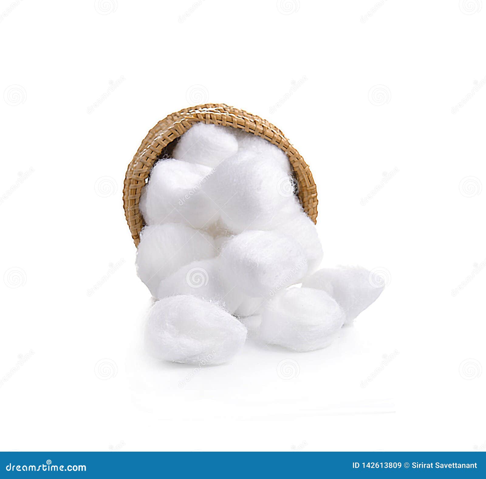 Cotton Wool on a White Background Stock Image - Image of natural ...