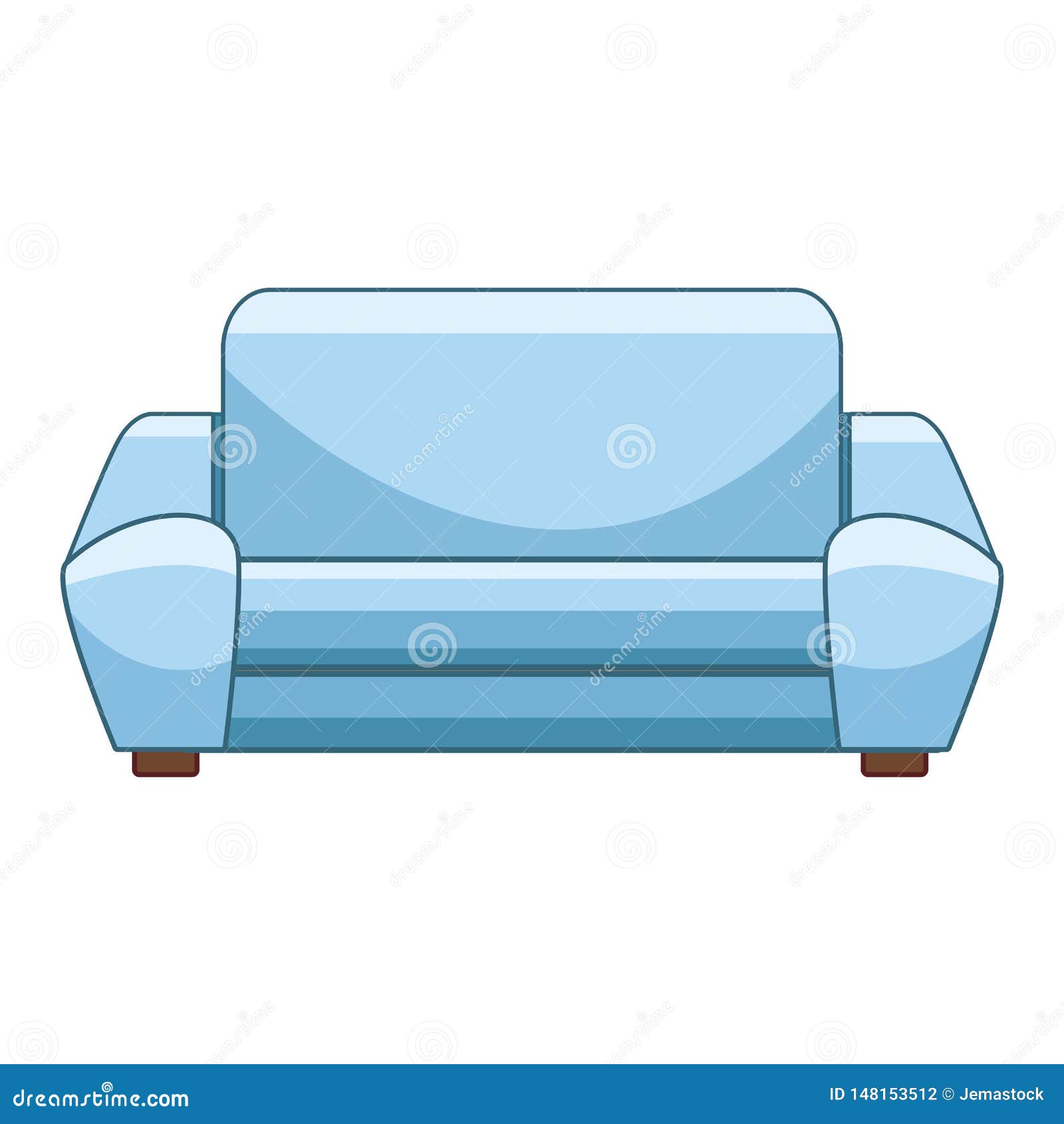 Couch icon cartoon stock vector. Illustration of livingroom - 148153512
