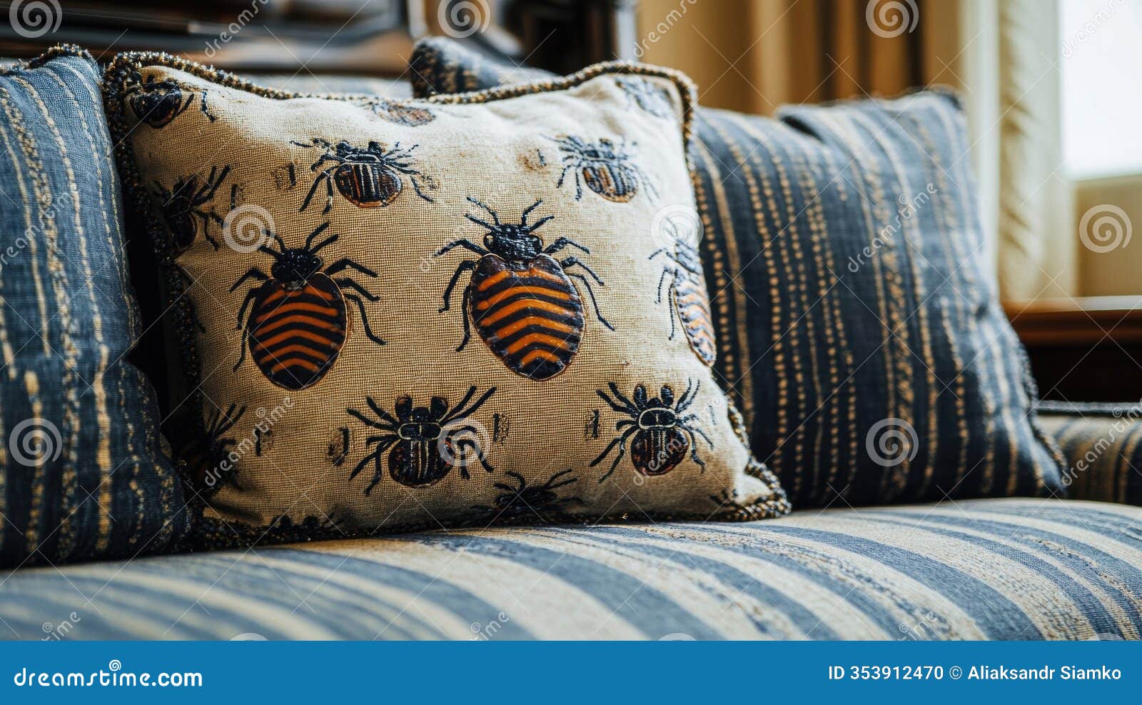 Bed Bugs On Pillow Stock Photography | CartoonDealer.com #59712800