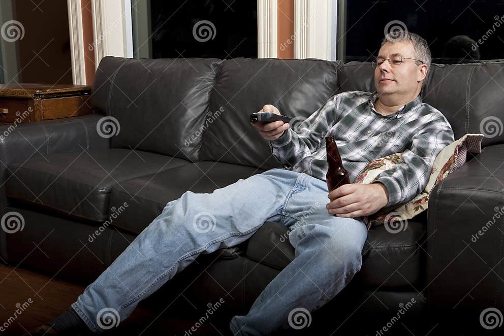 Couch potato stock photo. Image of room, relaxed, lying - 20978422