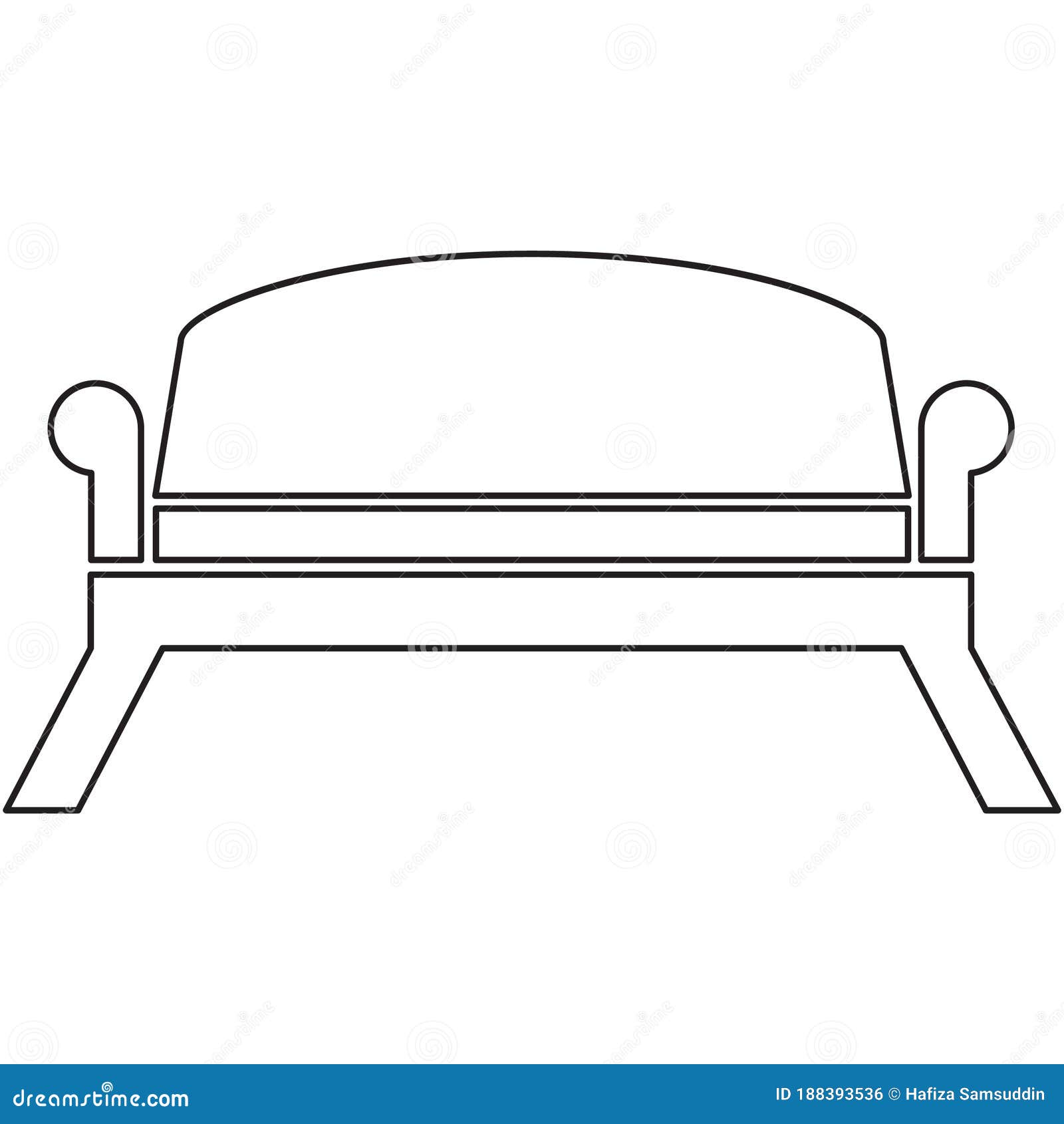 Couch. Vector Illustration Decorative Design Stock Vector ...