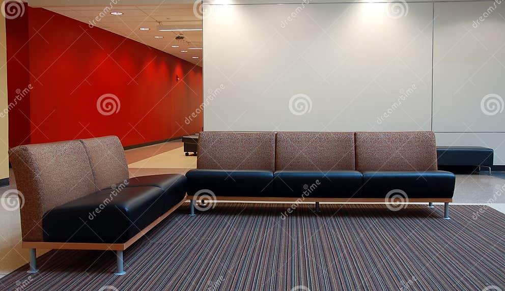 Couches in office stock image. Image of style, seating - 9740869