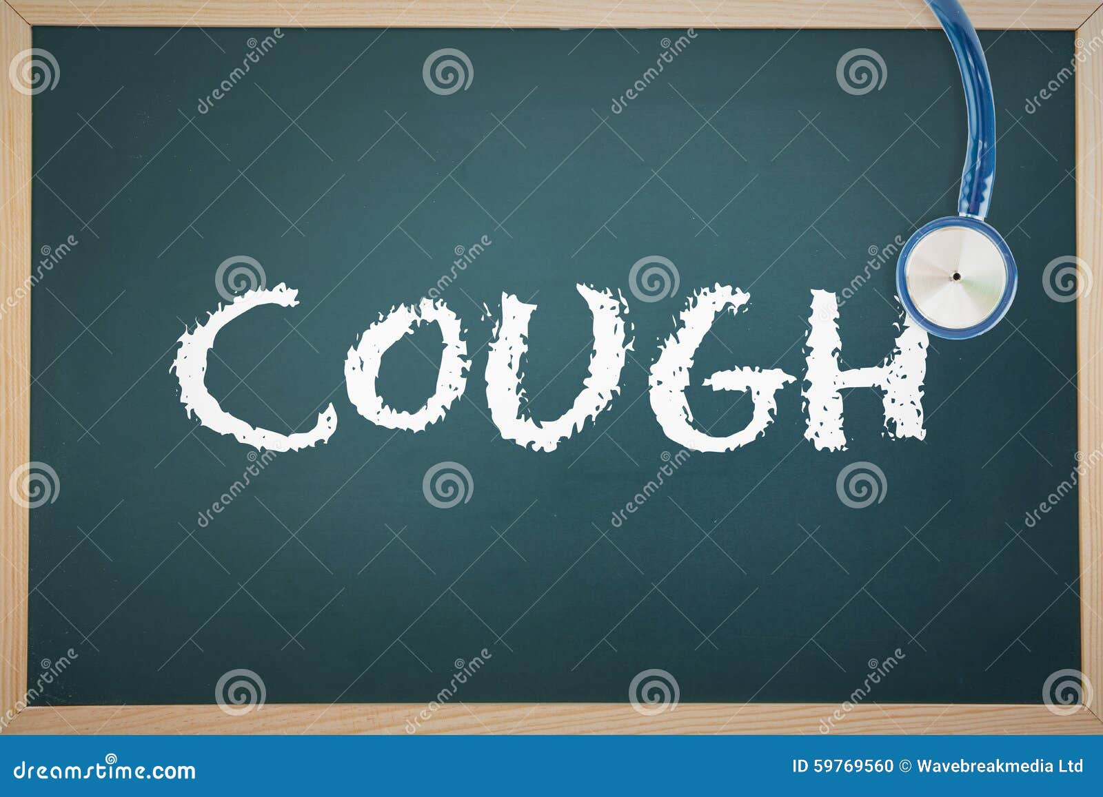 A Cough against chalkboard stock illustration. Illustration of cough ...