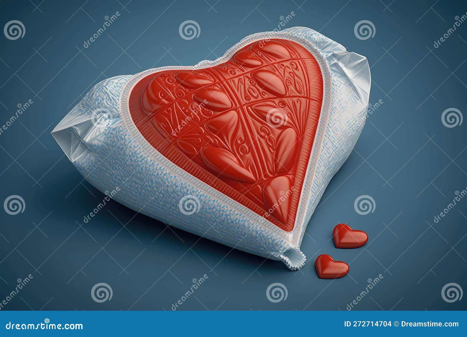Cough Drop Wrapper in the Shape of a Heart Stock Photo - Image of ...