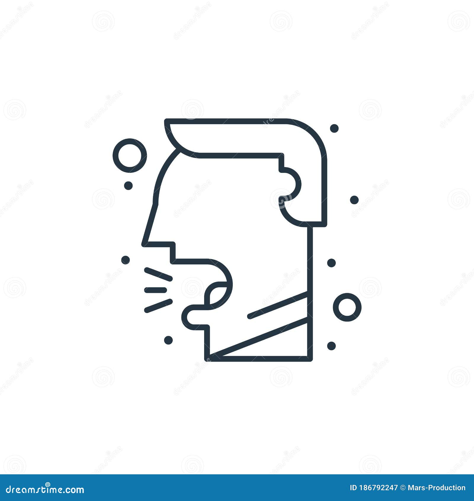 Cough Vector Icon. Cough Editable Stroke. Cough Linear Symbol for Use ...