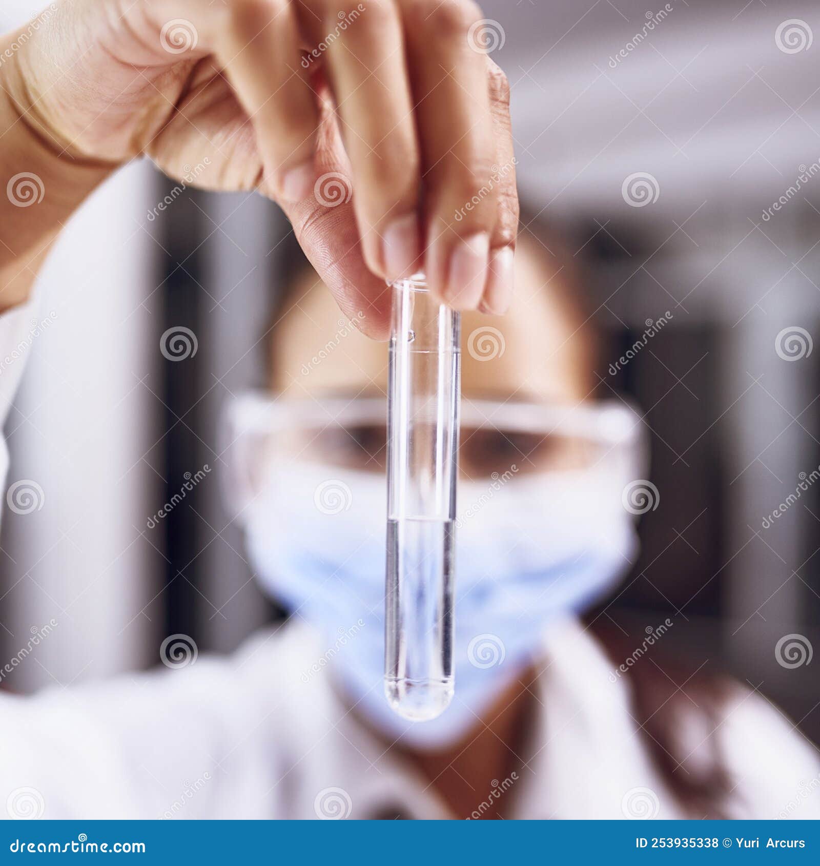 This Could Be the Cure. a Young Scientist Working in a Lab. Stock Photo ...