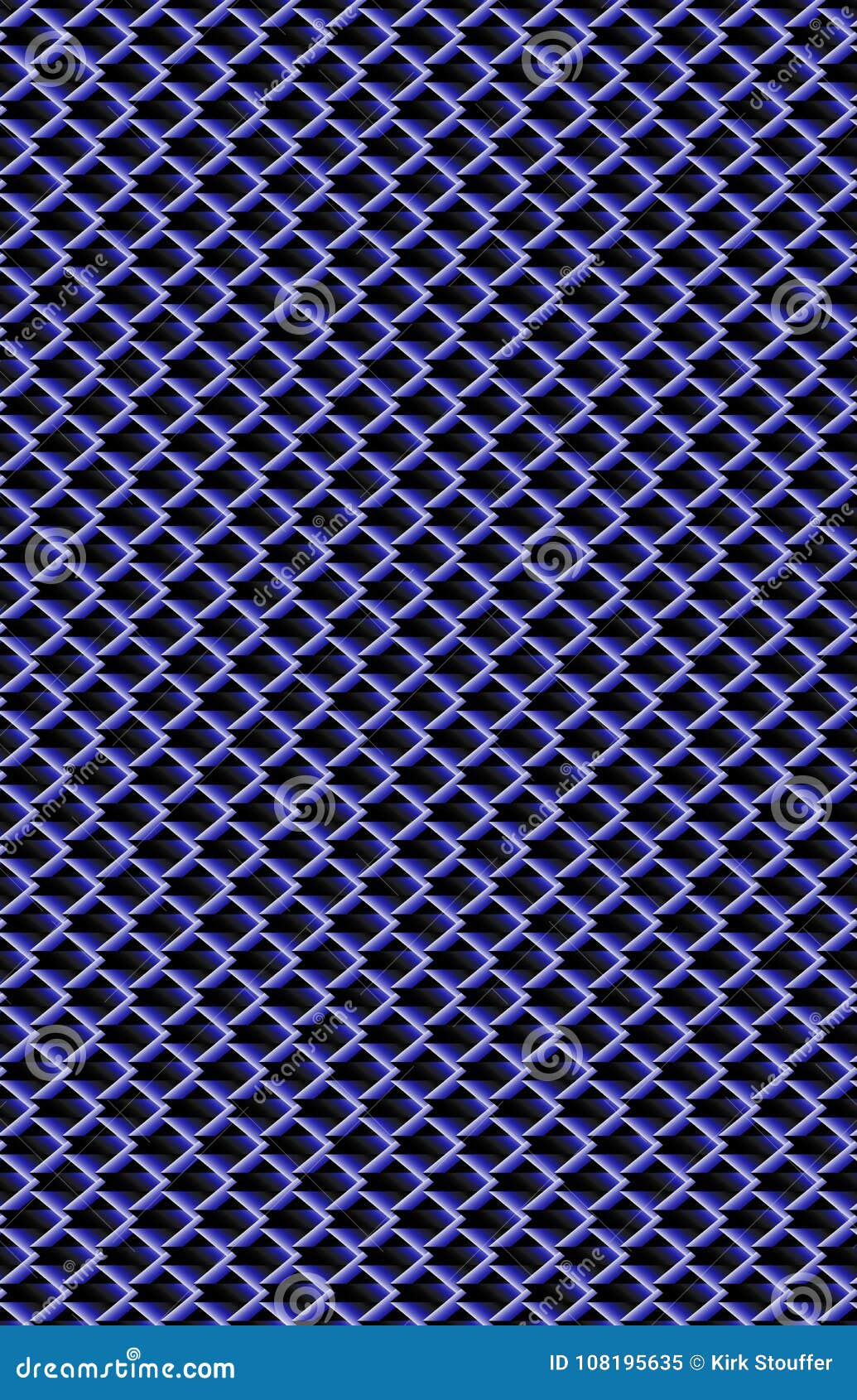 A Crosshatched Blue Angled Grid Pattern. Stock Illustration ...