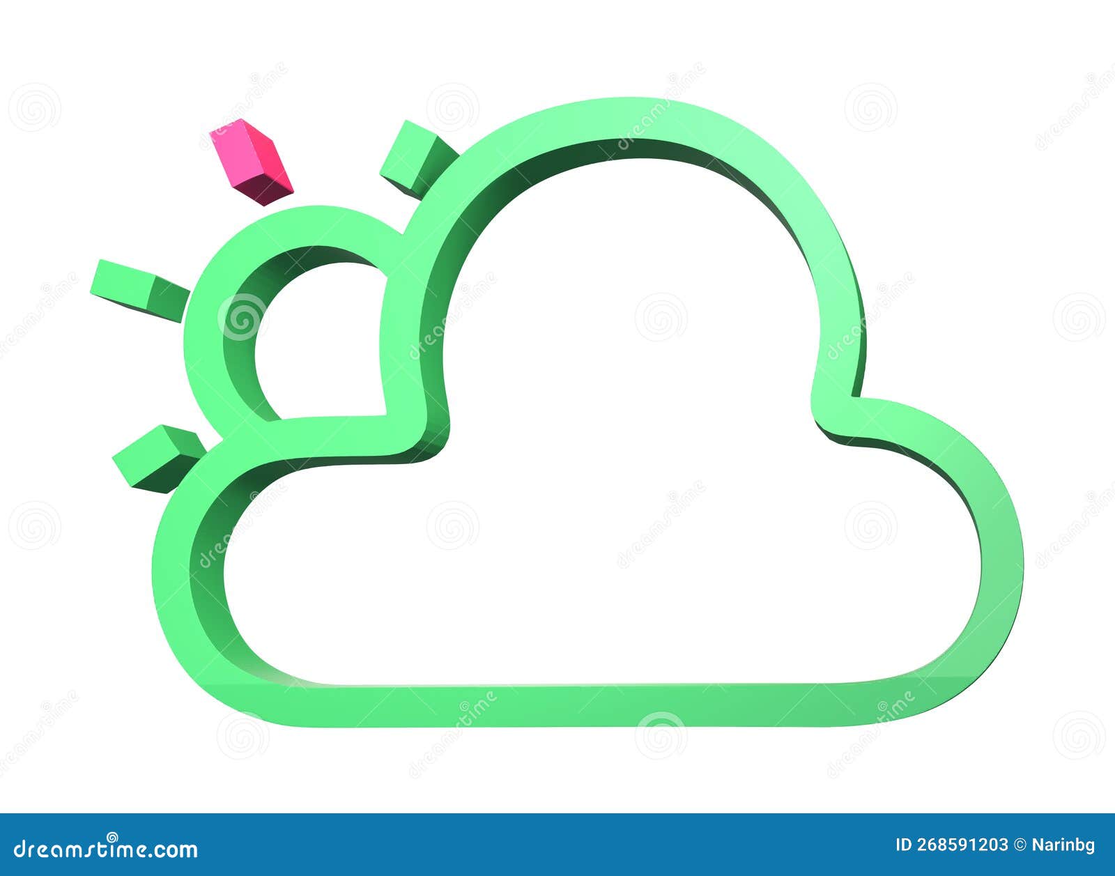 Could 3d Icon Transparent Illustration Stock Image - Illustration of ...