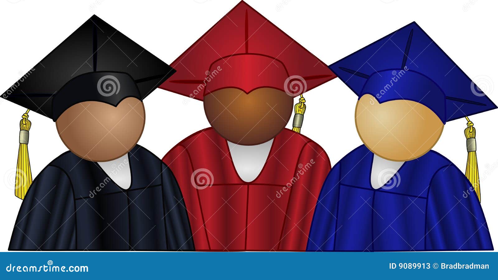 Couleurs de graduation illustration stock. Illustration du excitation ...