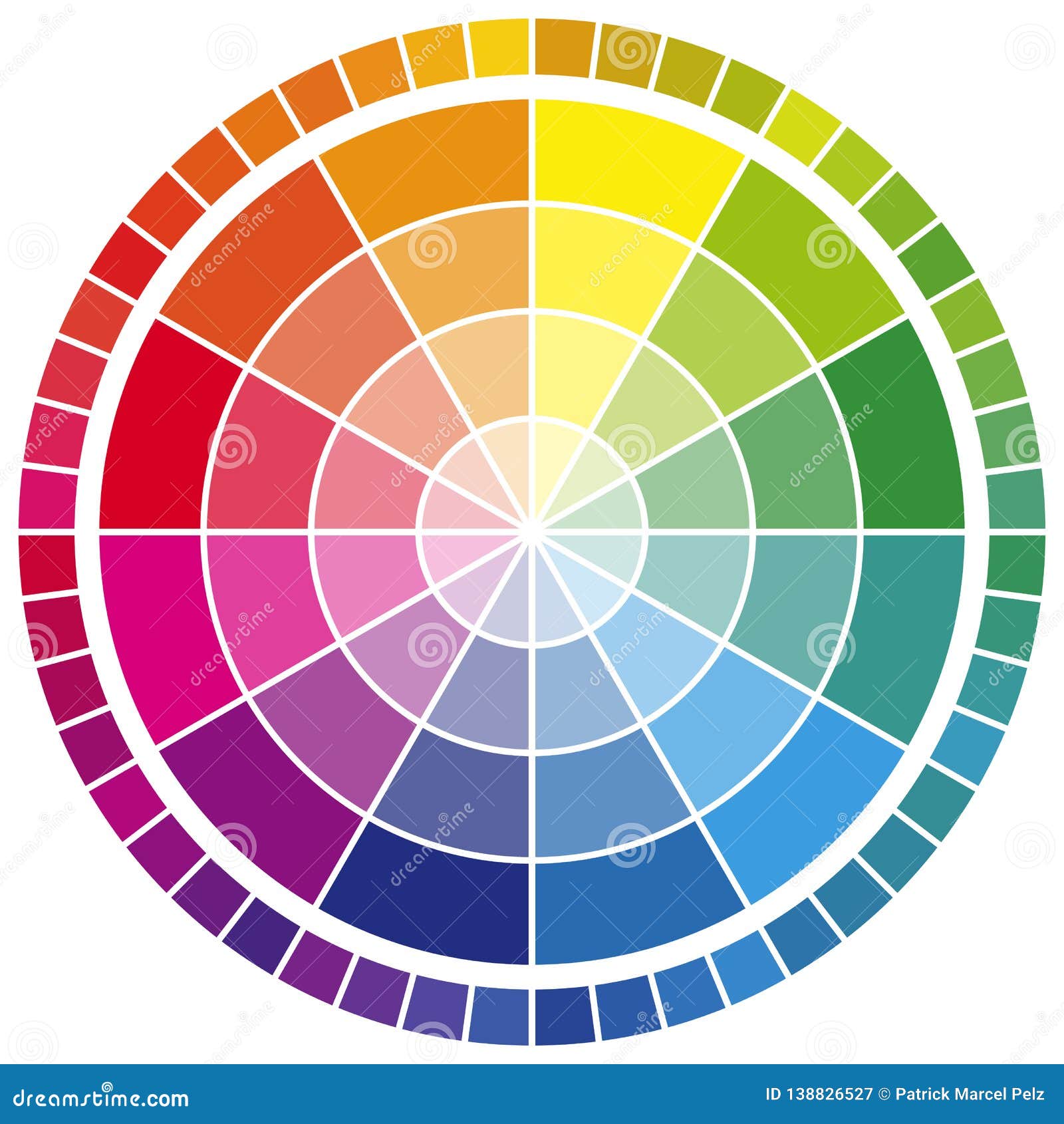 Couleurs De La Roue De Couleur Douze Illustration de Vecteur ...