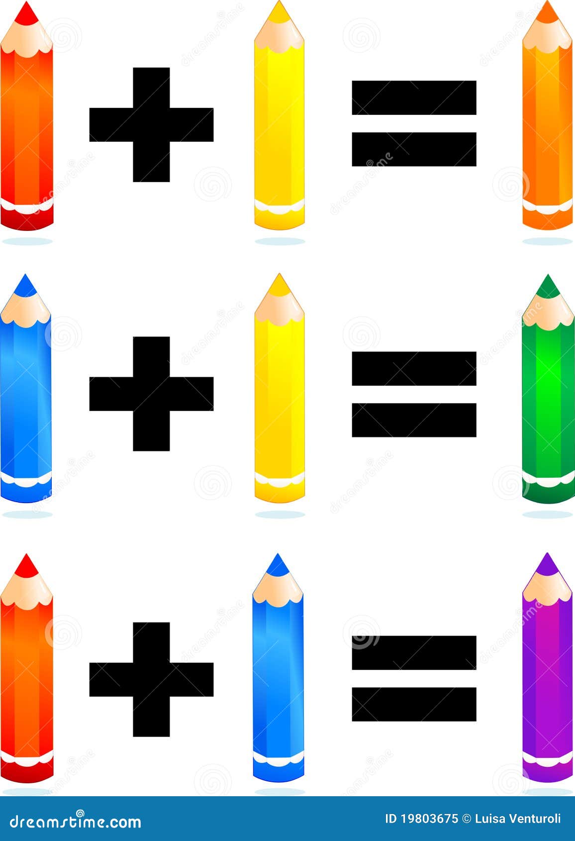 Couleurs Primaires Et Secondaires Illustration Stock - Illustration du ...