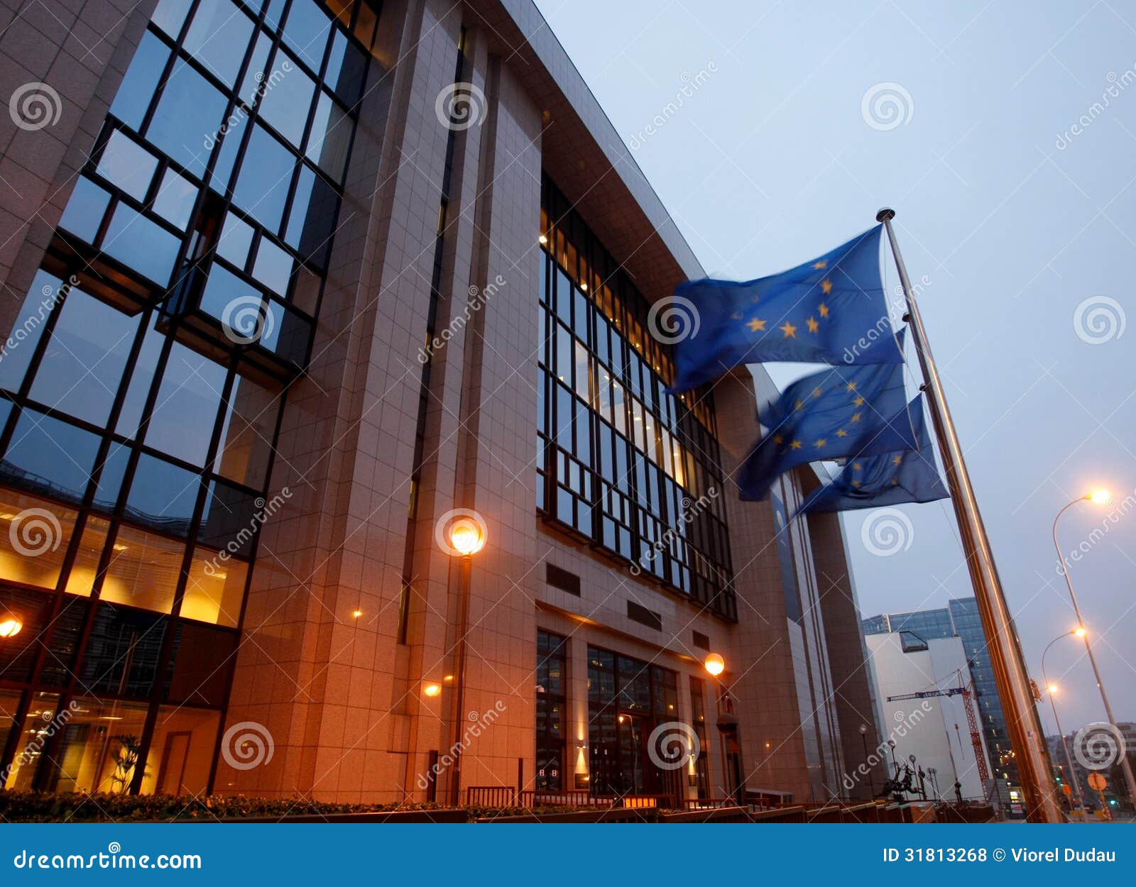 Council of the European Union Stock Photo - Image of scene, building ...