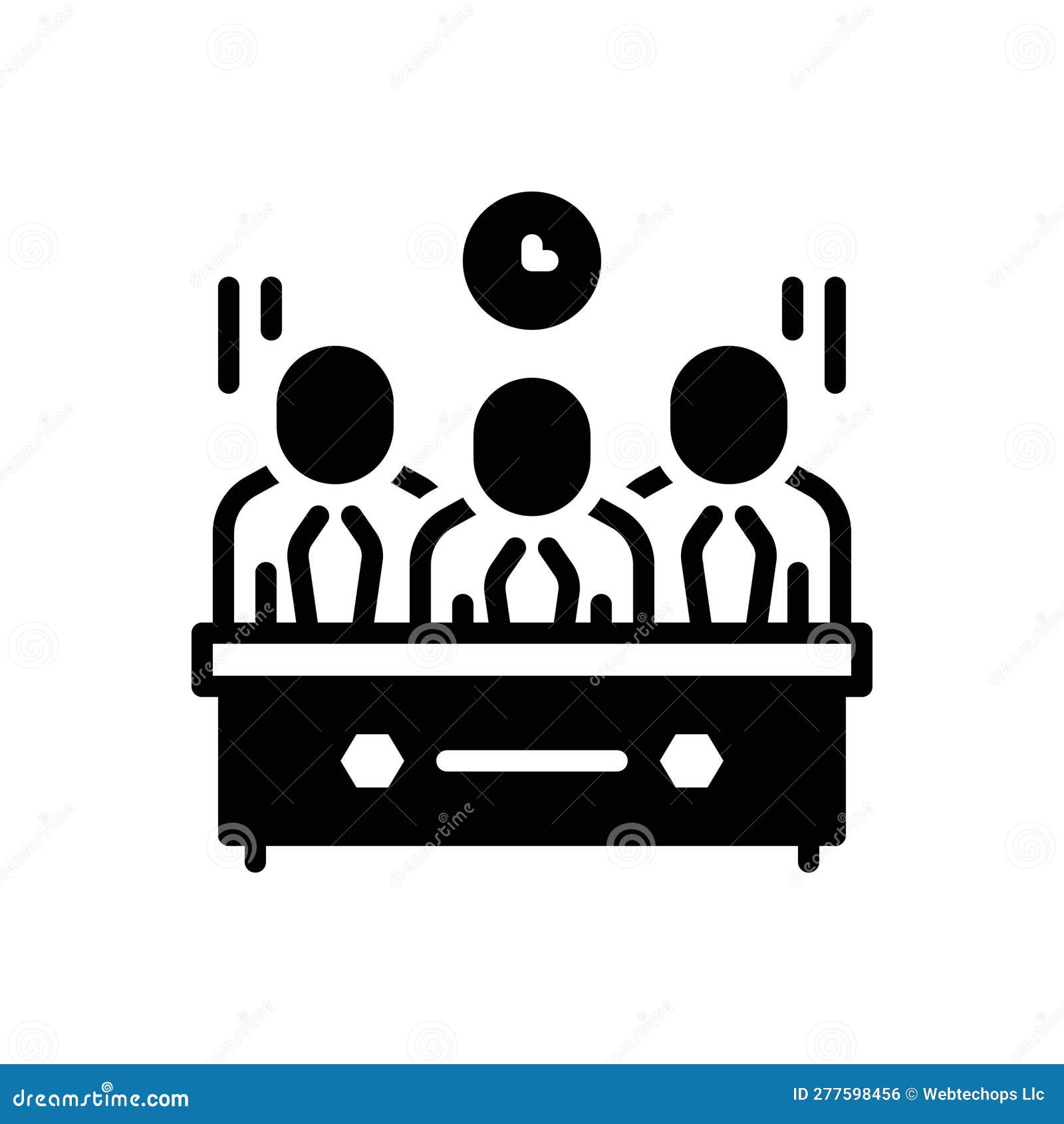 Black Solid Icon for Council, Advisory and Cabinet Stock Vector ...