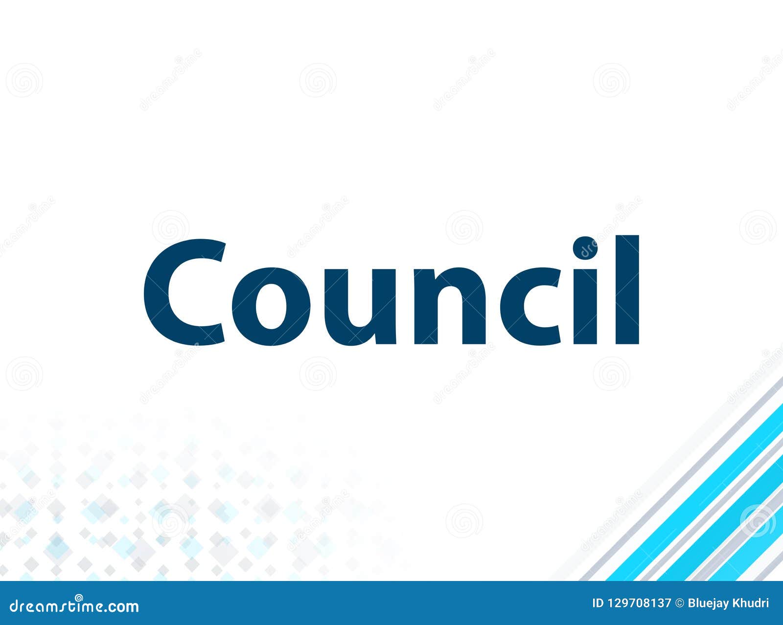 Council Modern Flat Design Blue Abstract Background Stock Illustration ...
