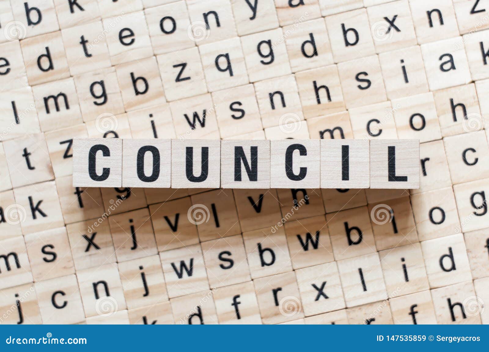 Council Word Concept on Cubes Stock Image - Image of consultant ...