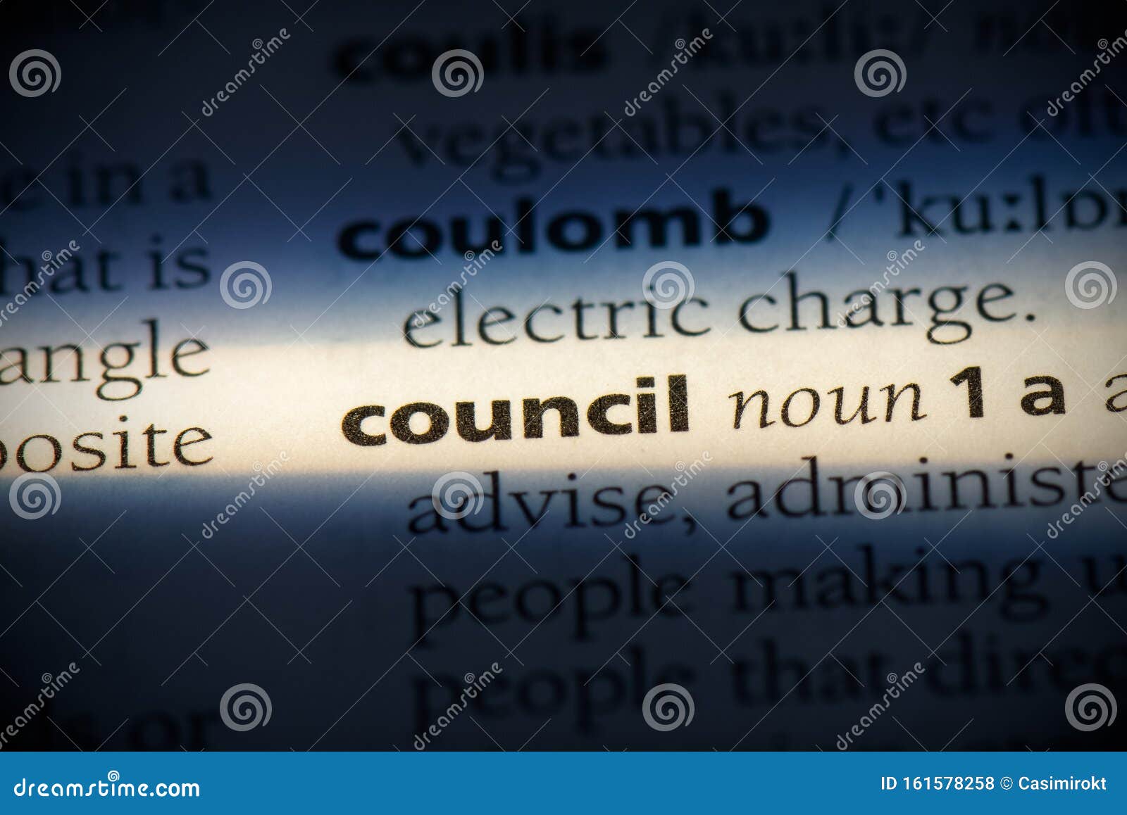 Council stock photo. Image of thesaurus, meaning, linguistic - 161578258
