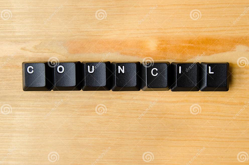 Council word stock photo. Image of graphic, typography - 95051088