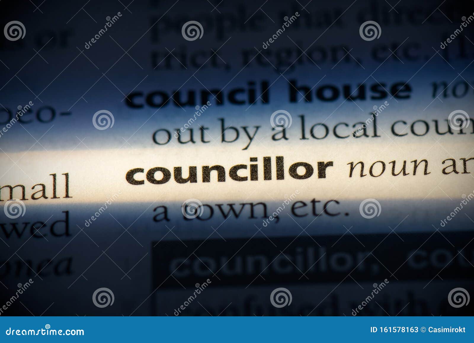 Councillor stock image. Image of reference, closeup - 161578163