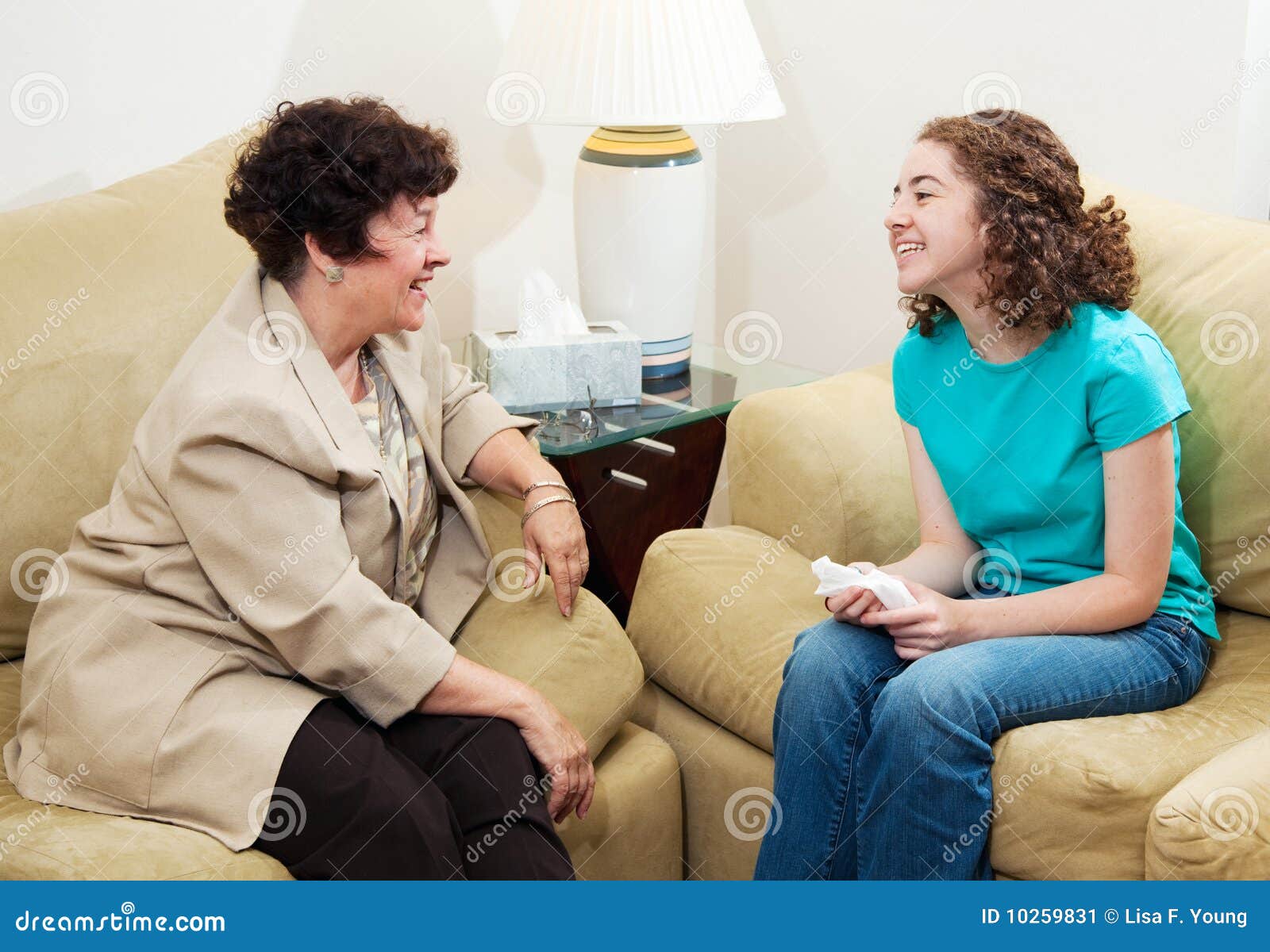 Counseling - Friendly Conversation Stock Image - Image of caring ...