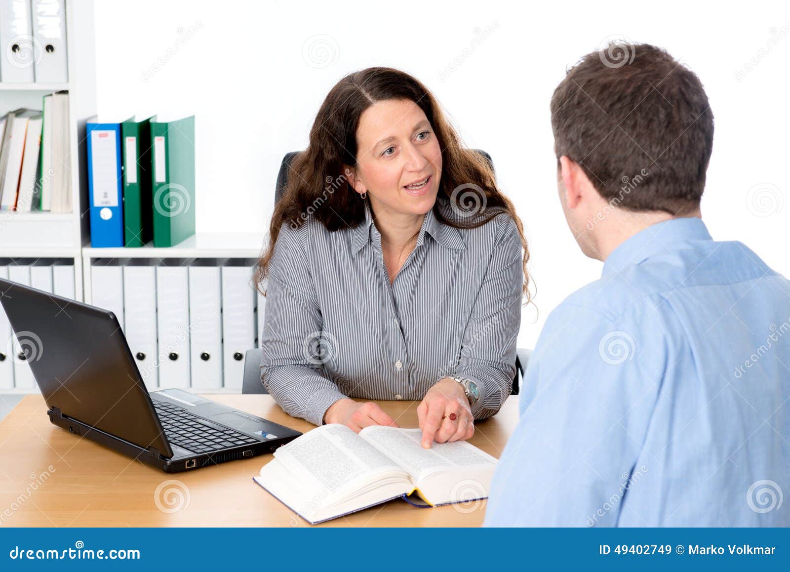 Counseling interview stock image. Image of administrator - 49402749
