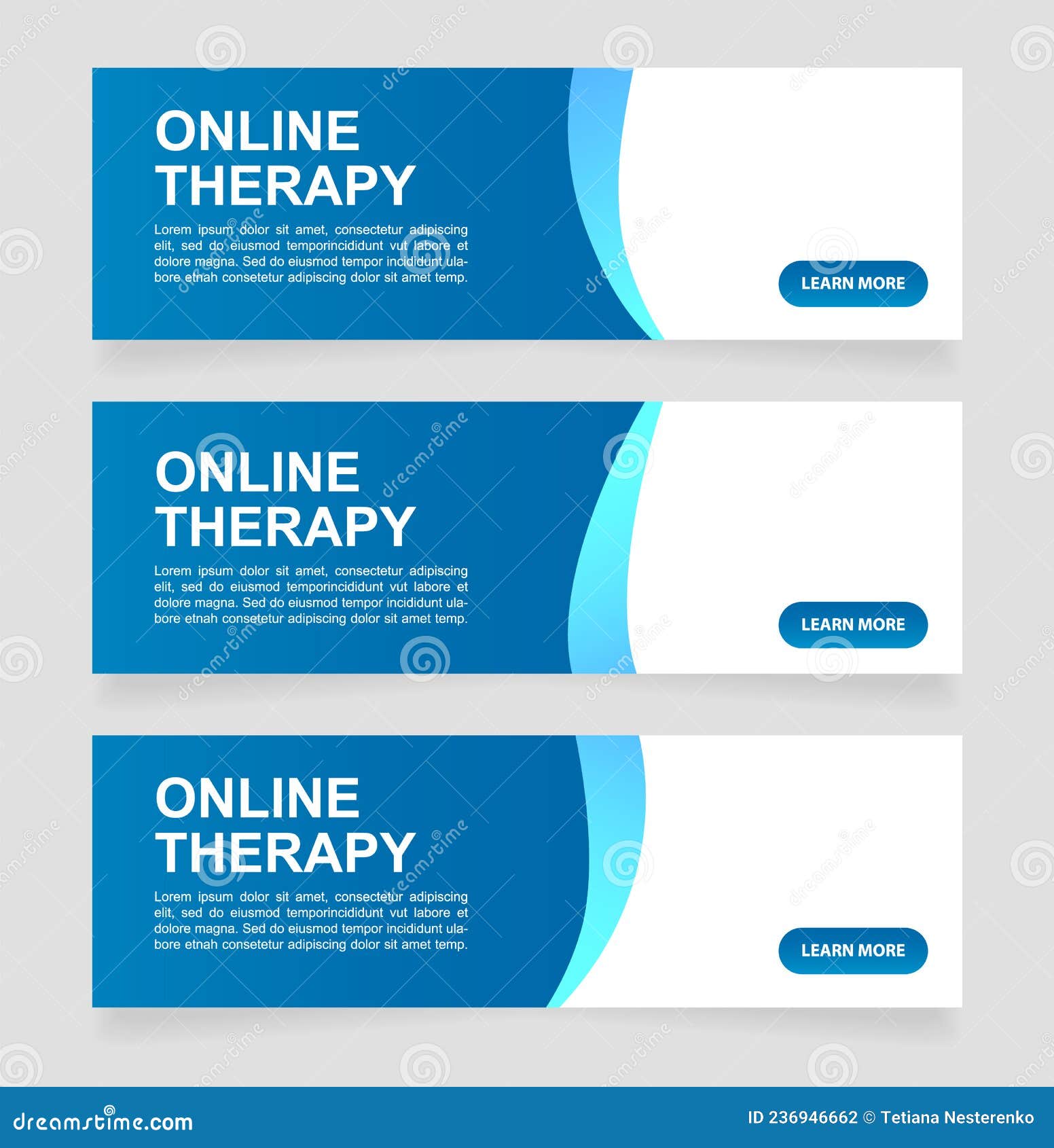 Counseling Service Online Web Banner Design Template Stock Vector ...