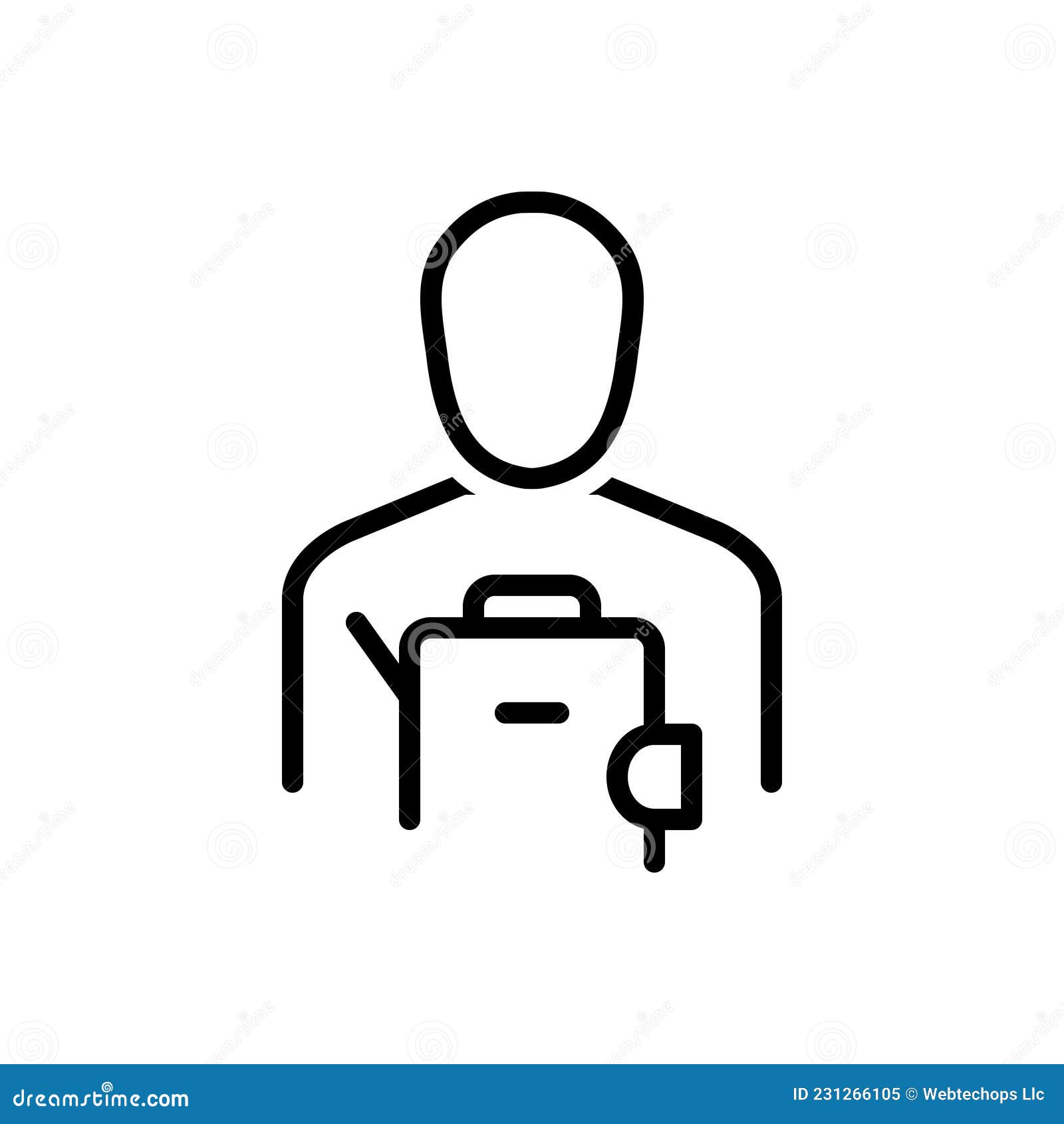 Counselor Line Icon. Signs And Symbols Can Be Used For Web, Logo ...