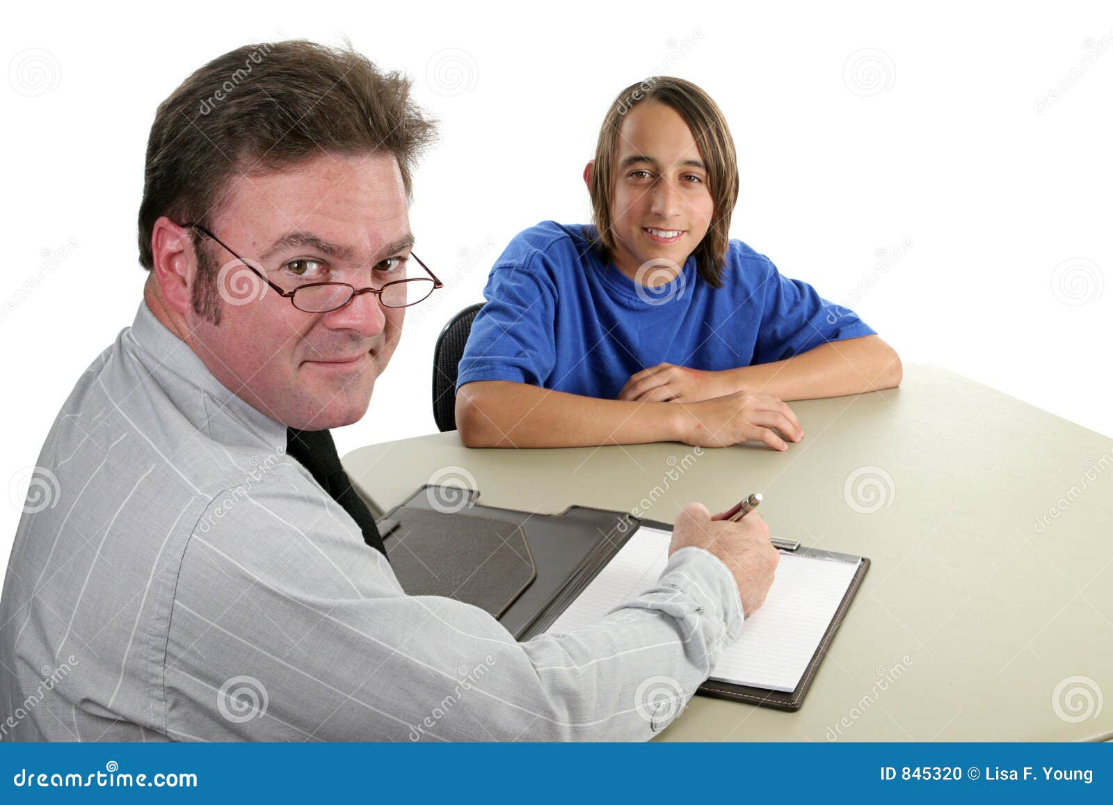 Counselor & Student Horizontal Stock Photo - Image of discussion ...