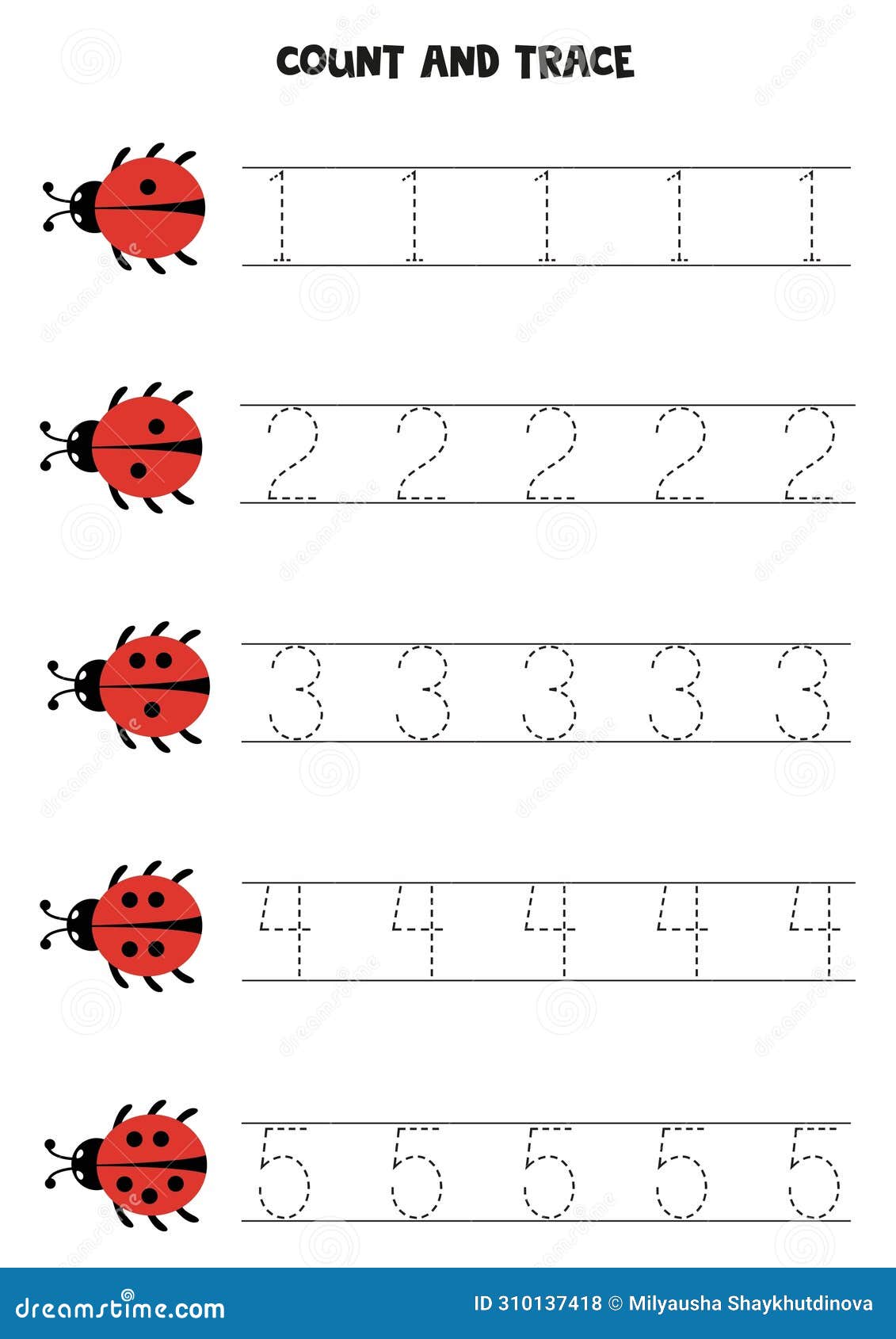 Trace Numbers. Number 9 Nine. Cute Cartoon Chameleons Vector ...