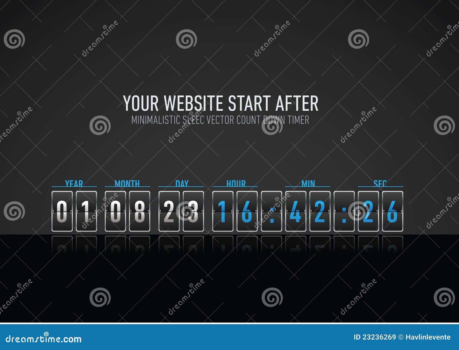 Count Down Starts Number Of Day Left 1 Day Sticker Banner Design For ...