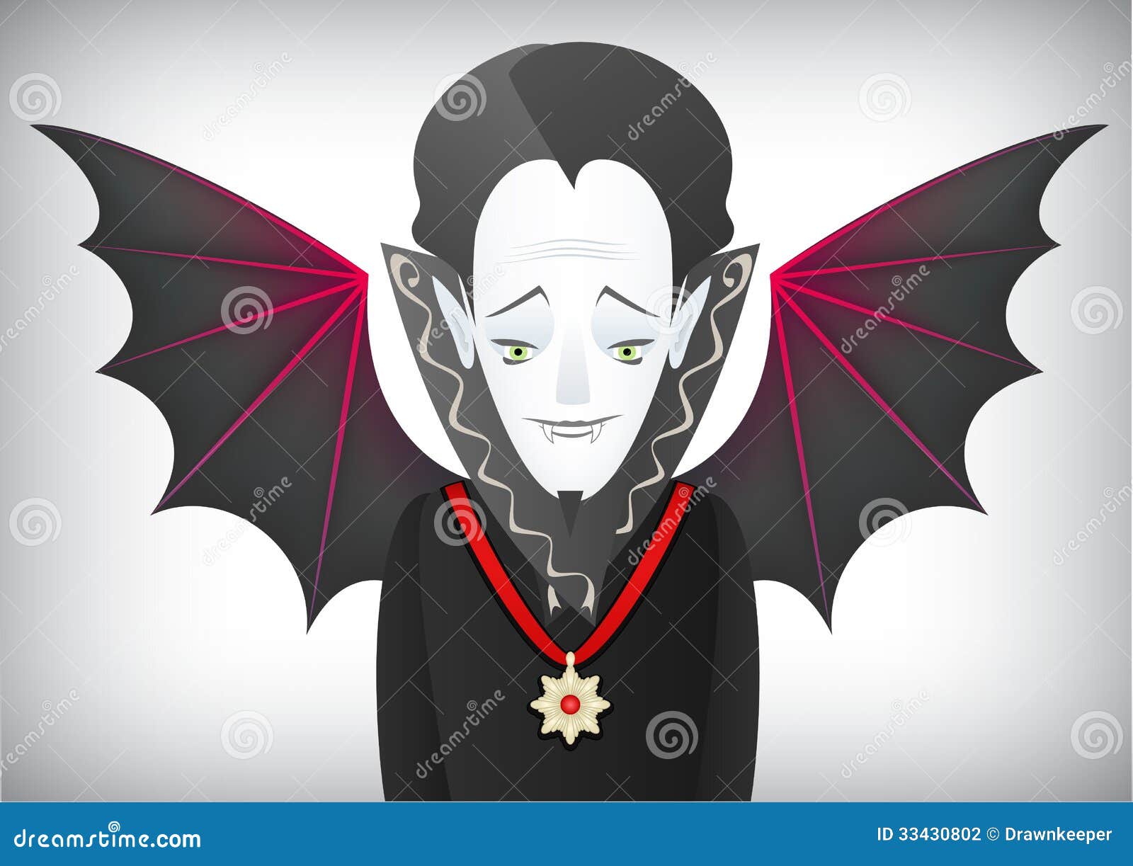 Count Dracula is a Charming Halloween Vampire Stock Vector ...