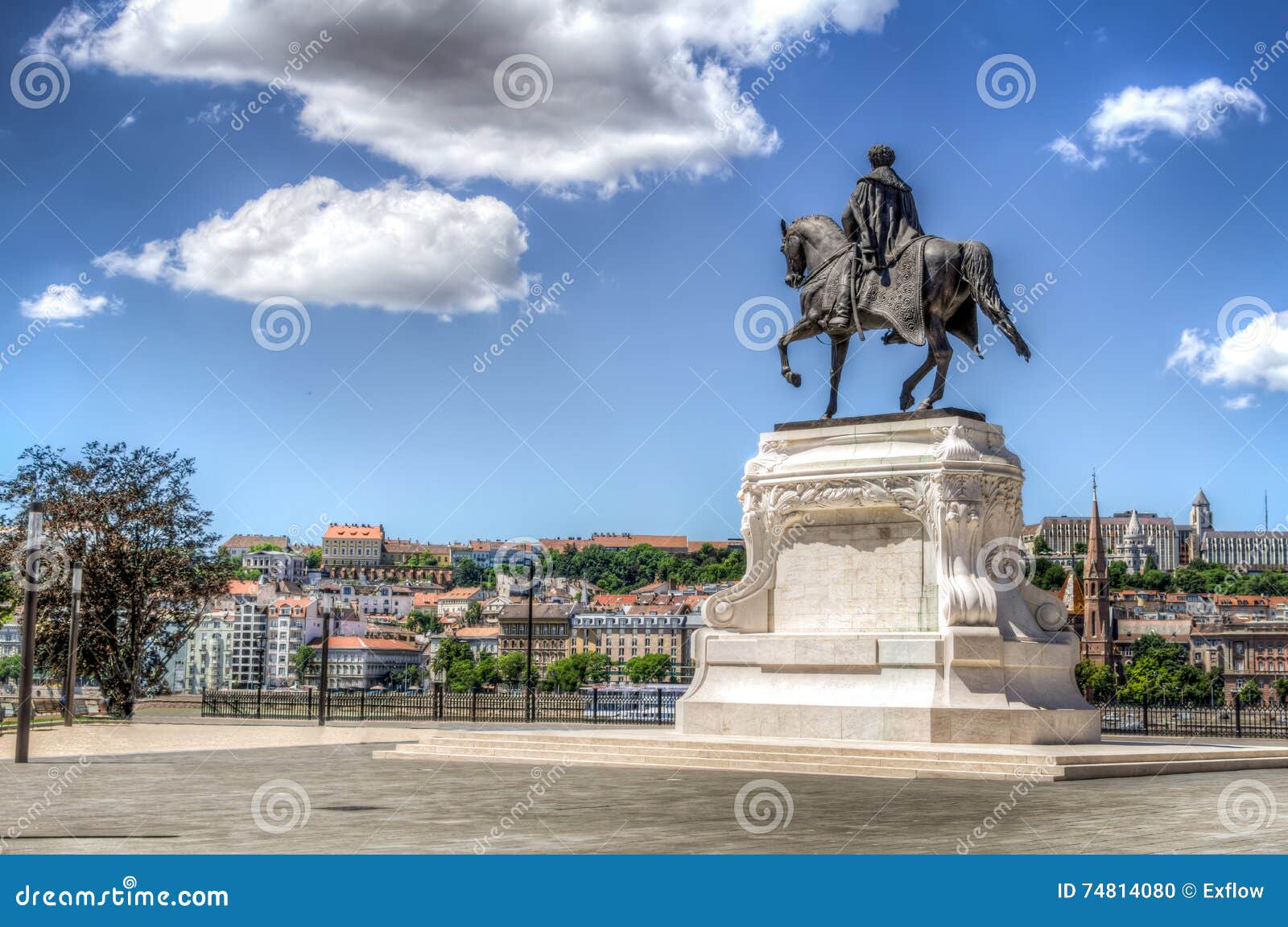 Count Gyula Andrassy Statue Stock Photo - Image of destination ...