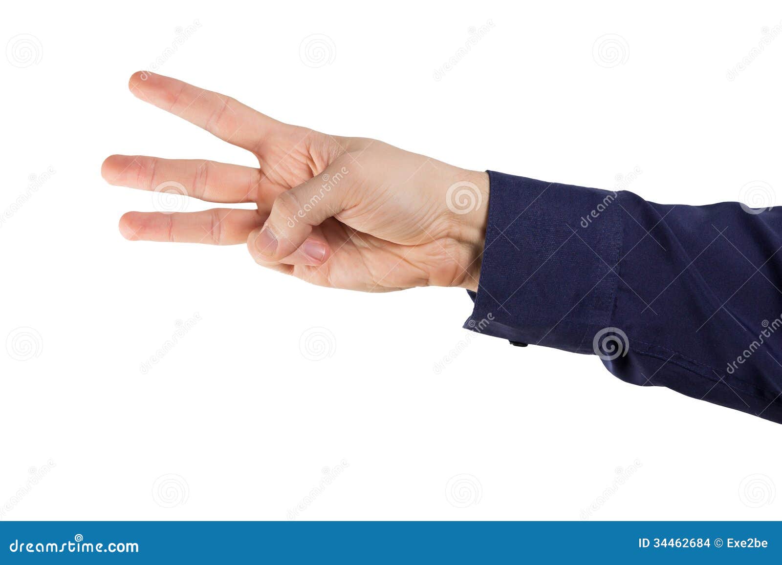 Count 3 stock photo. Image of palm, counting, pointing - 34462684