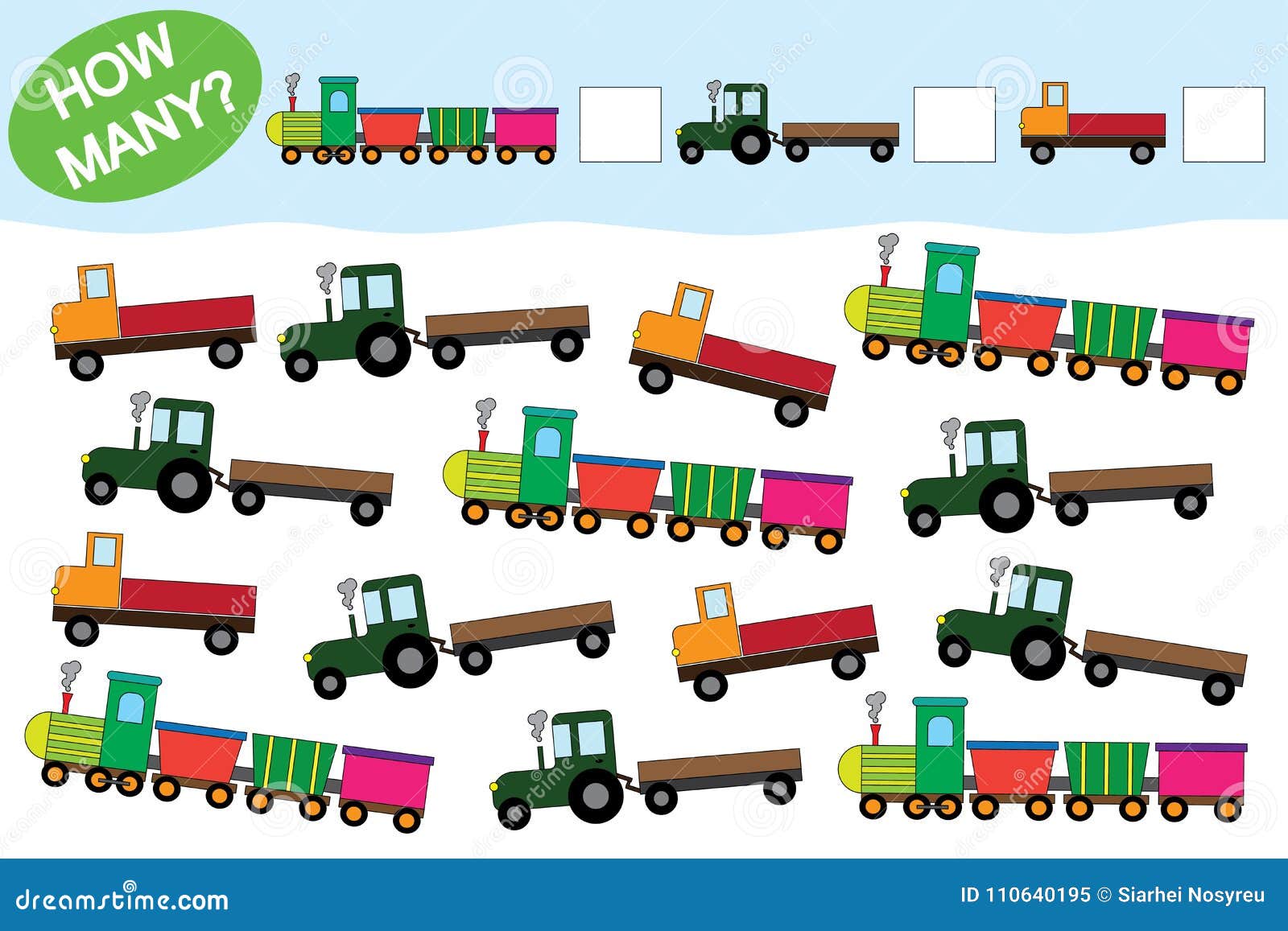 How Many Objects.Preschool Counting Activities. Printable Worksheet ...