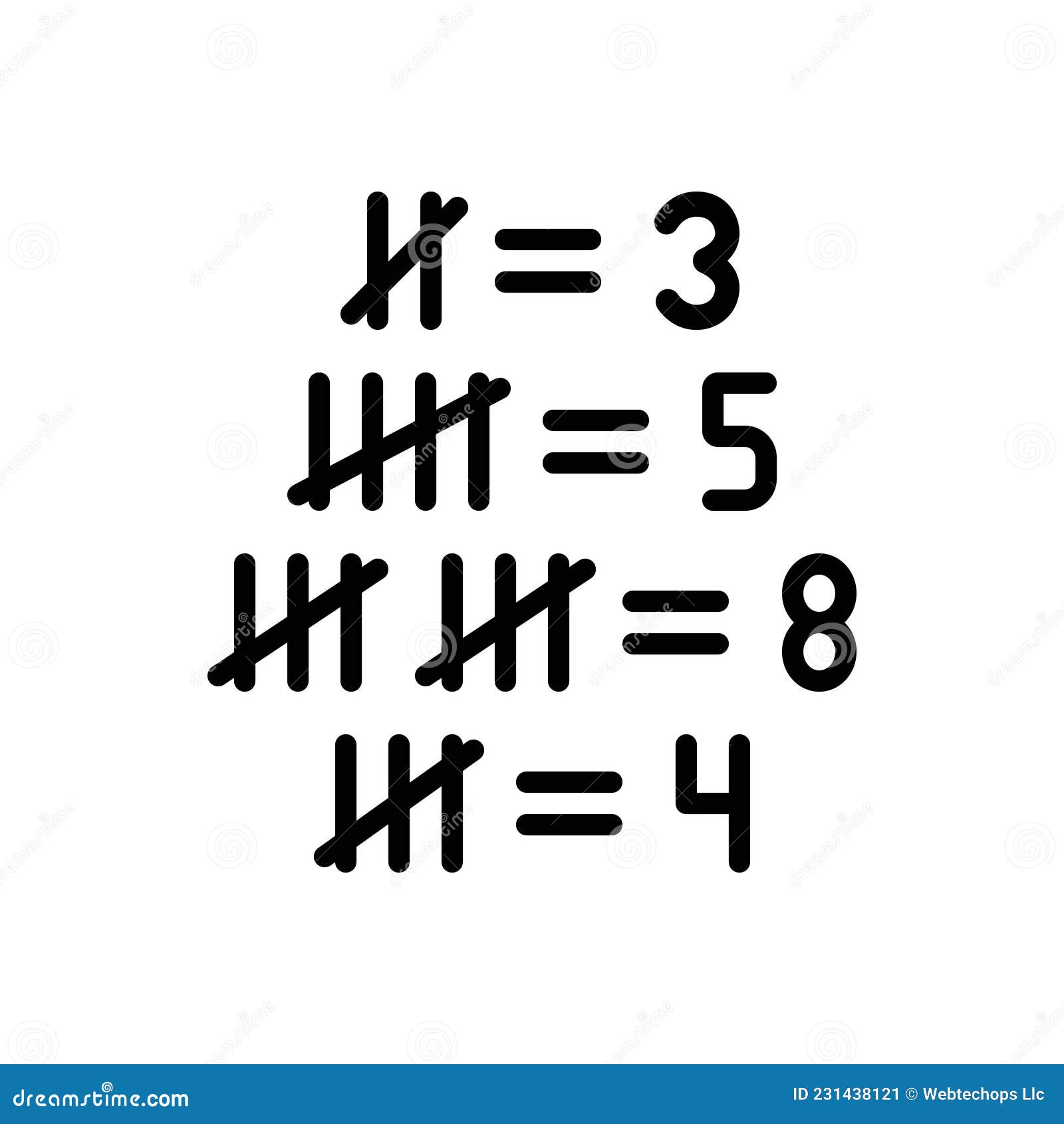 Black Line Icon for Count, Math and Computation Stock Vector ...