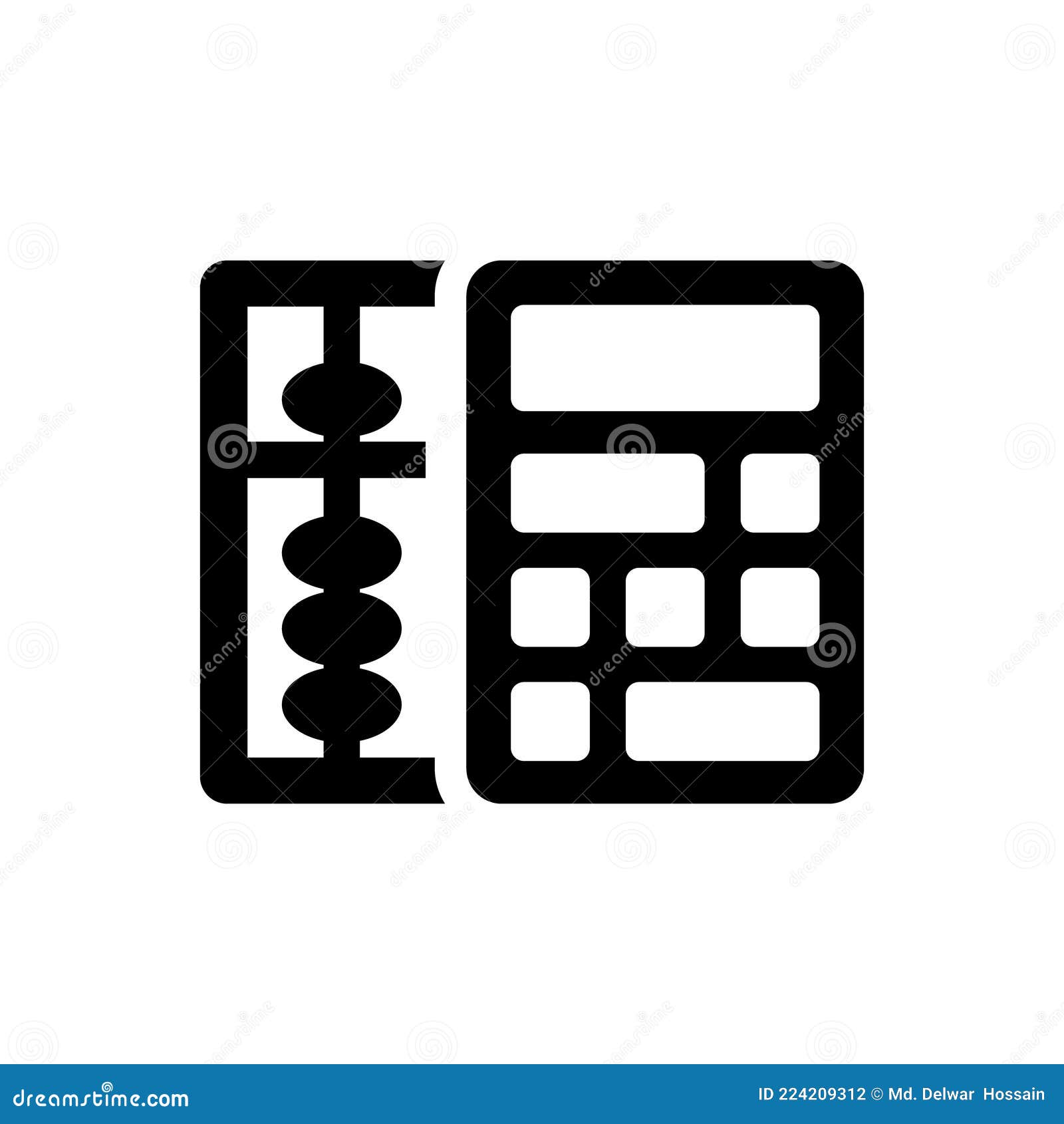 Count icon stock vector. Illustration of count, abacus - 224209312