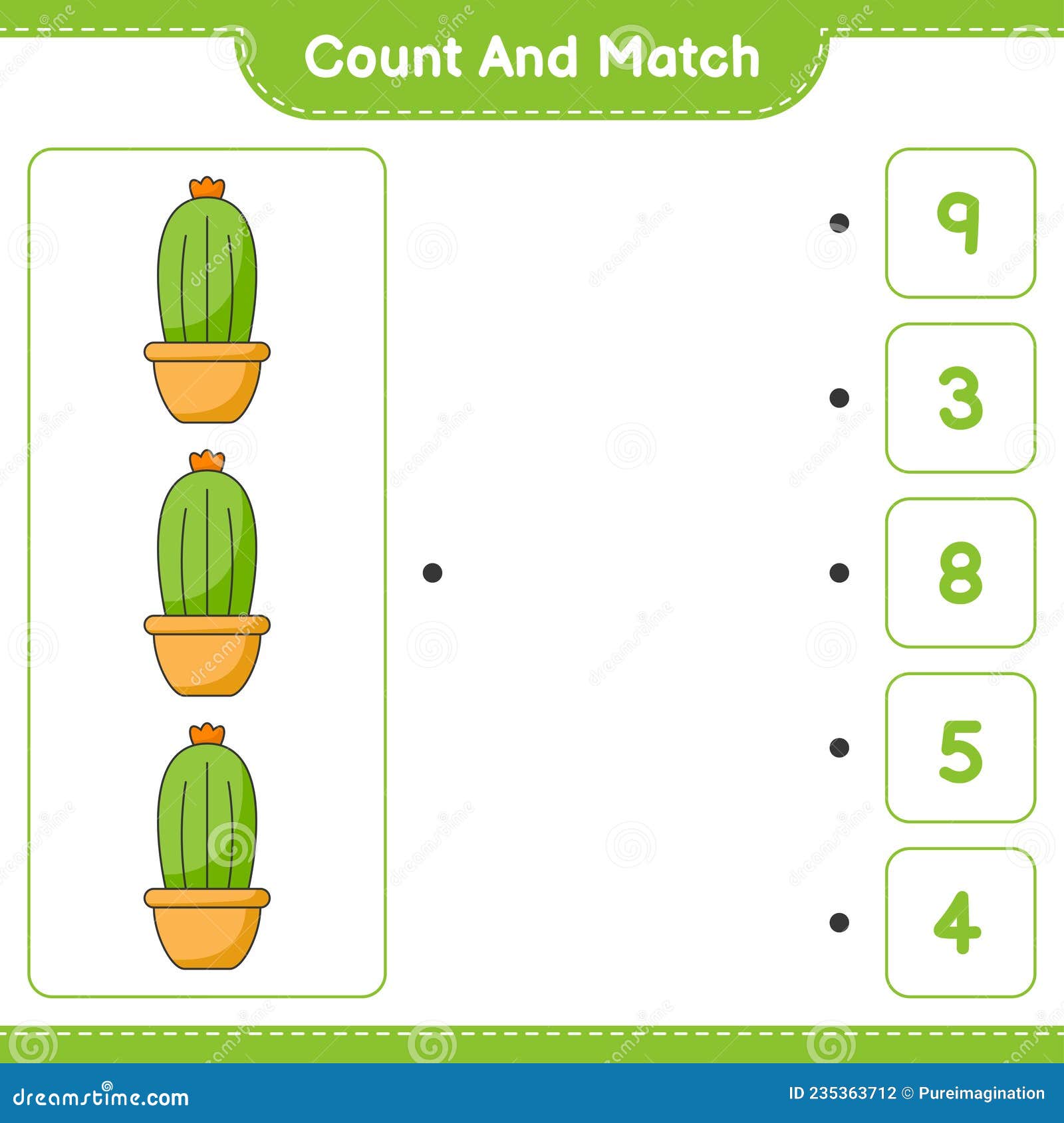 Count and Match, Count the Number of Cactus and Match with the Right ...