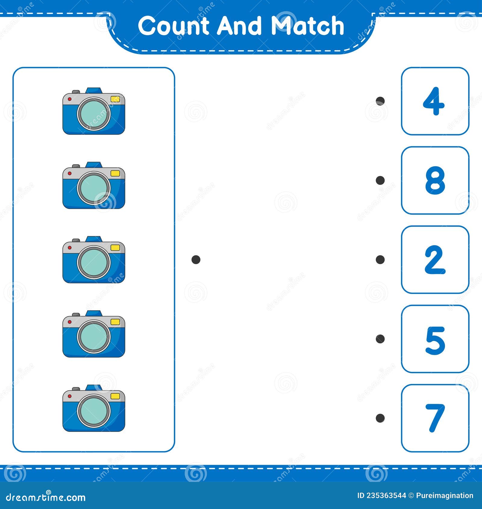 Count and Match, Count the Number of Camera and Match with the Right ...