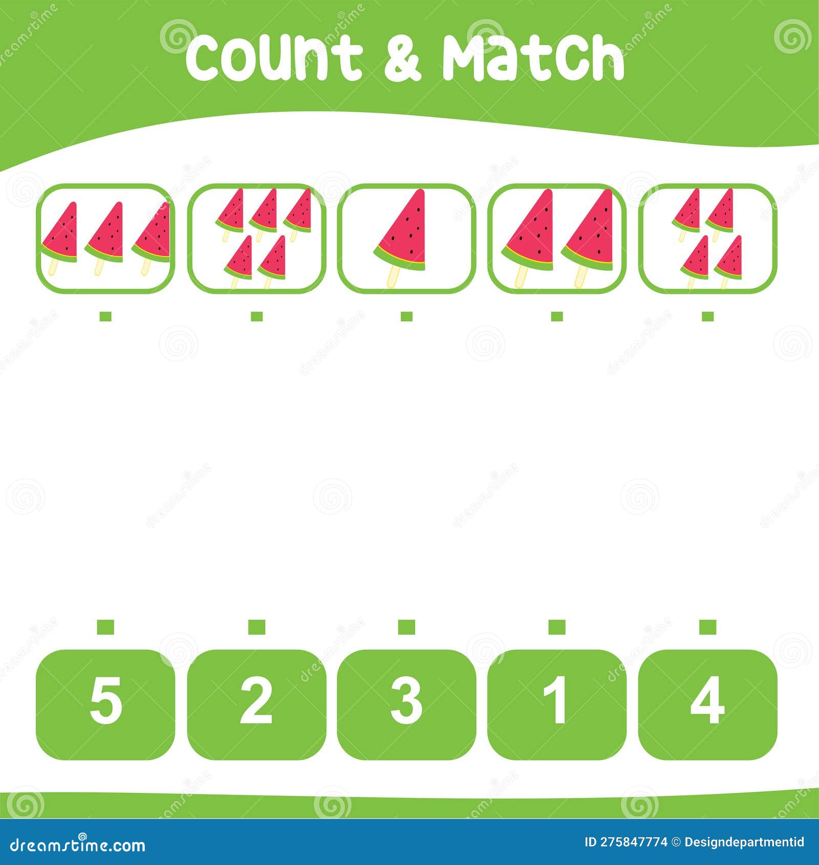 Count Watermelon Seeds. Trace Numbers 6-10. Worksheet For Kids. Cartoon ...