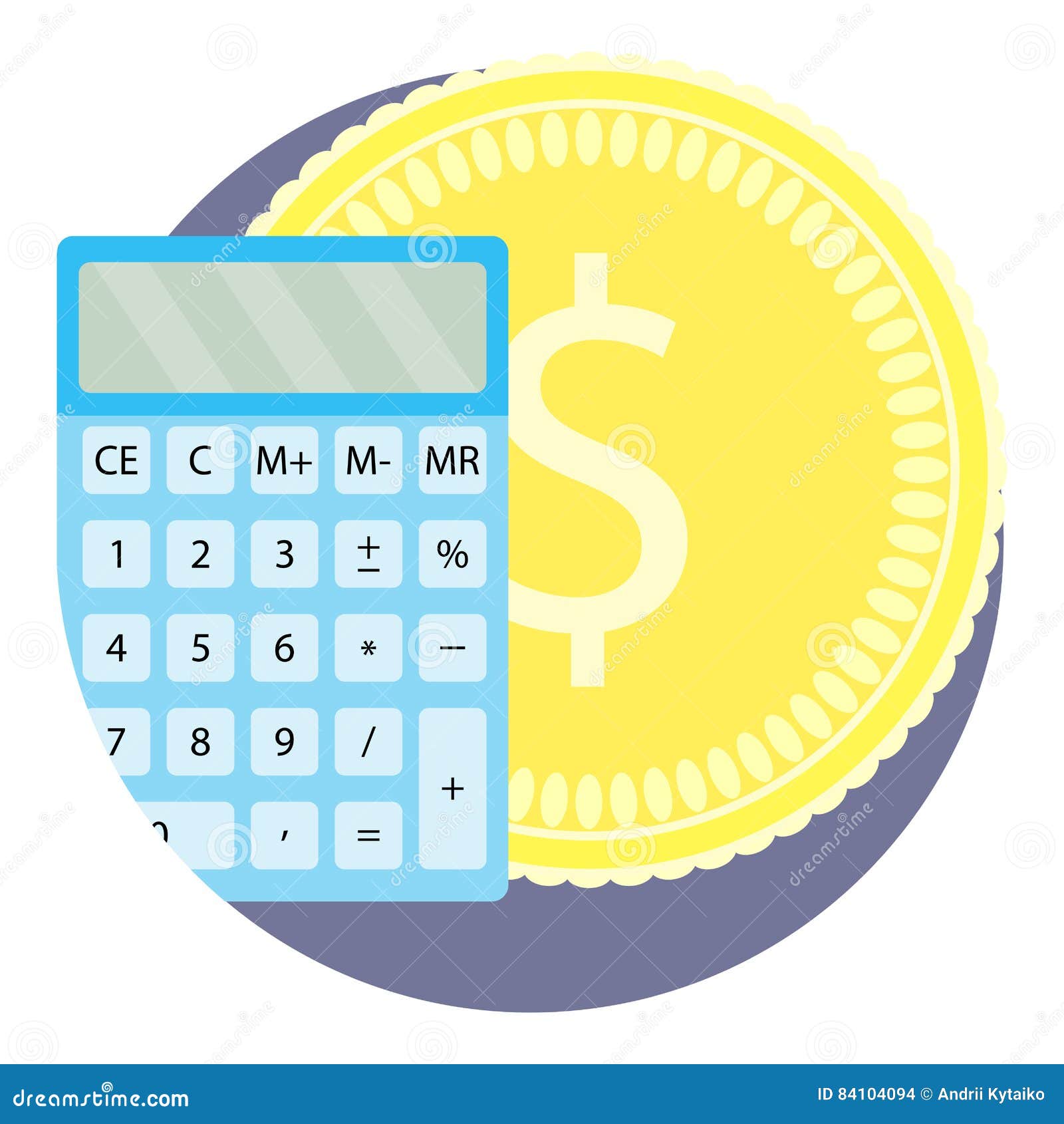 Count money flat icon stock vector. Illustration of balance - 84104094