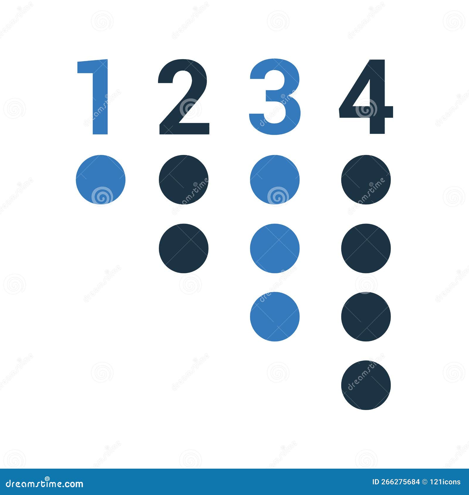 Count Number Reckoning Icon Simple Editable Vector Graphics Stock Illustration Illustration
