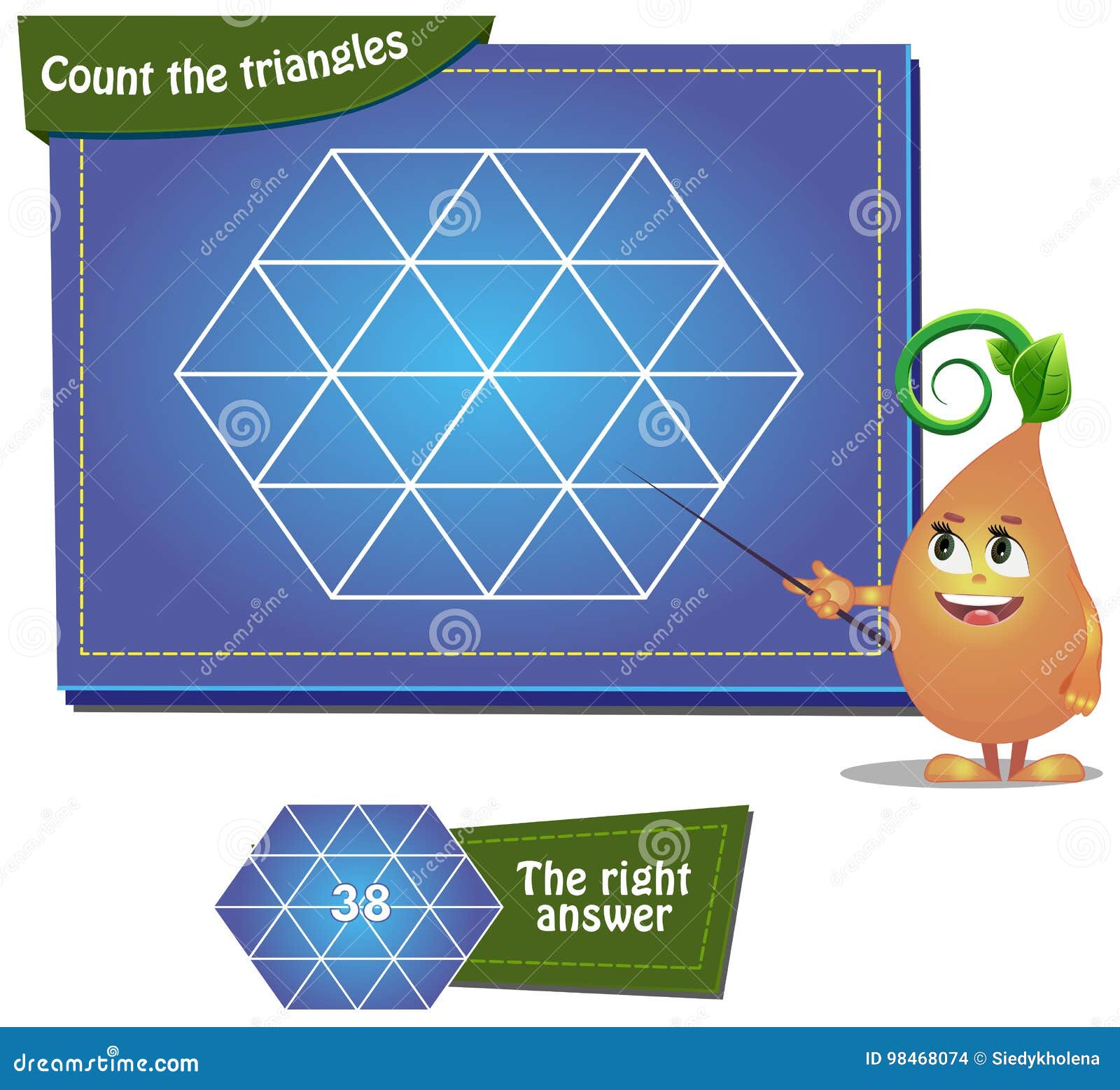 Count the squares 5 stock illustration. Illustration of material - 98468074