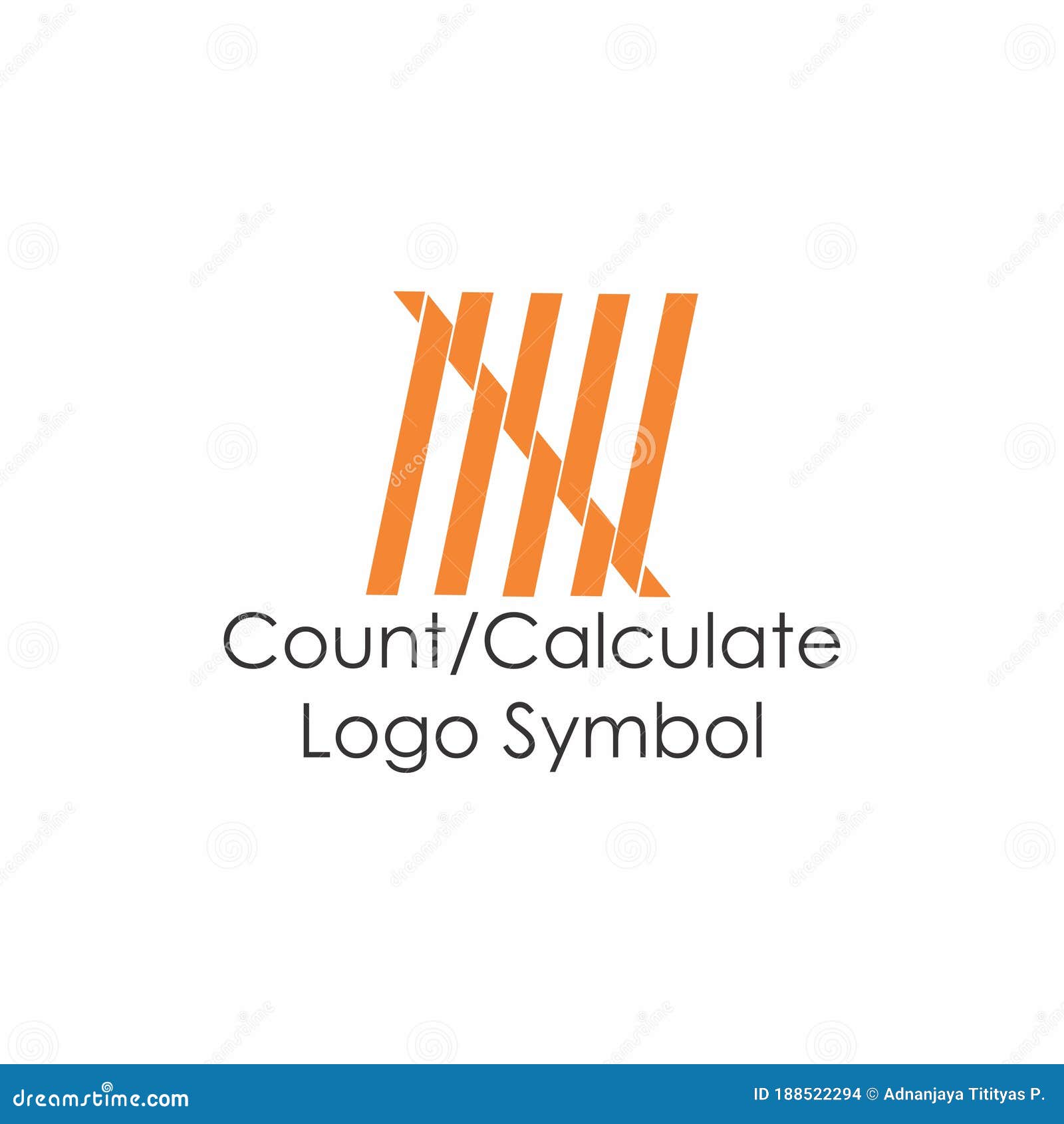Count Stripes Symbol Logo Vector Stock Vector - Illustration of ...