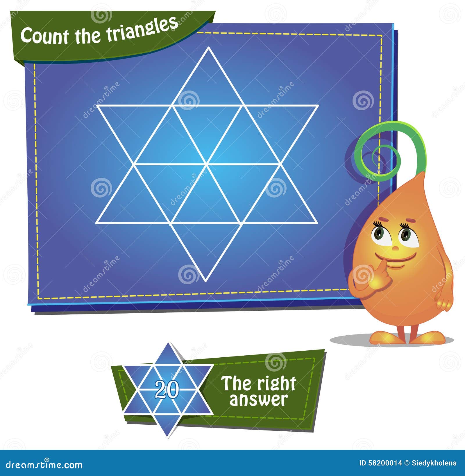 Count The Triangles Stock Image | CartoonDealer.com #58200019