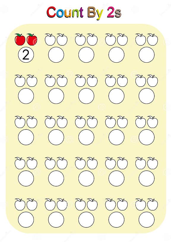 Count by Twos Practice Worksheet, Math Activity, Write the Missing ...