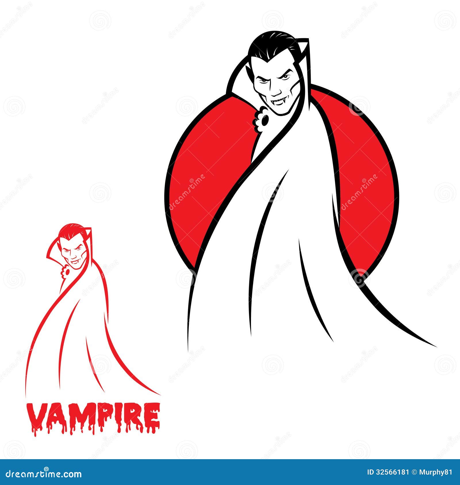 Count vampire stock vector. Illustration of cape, halloween - 32566181